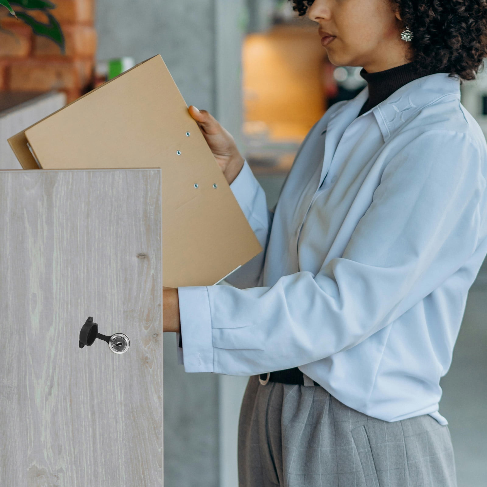 FRCOLOR 1 Set Secure Storage Unit Padlock with Keys Trailer Lock Pin ...