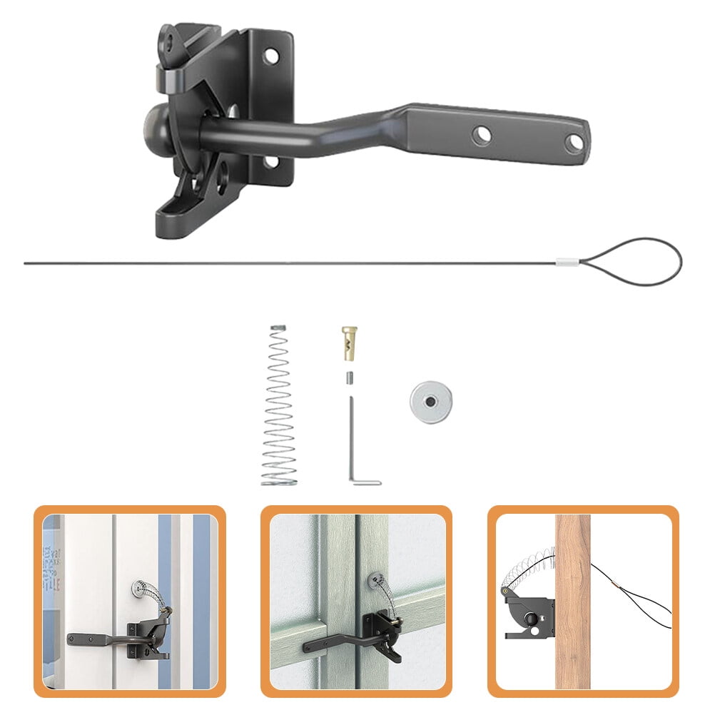 FRCOLOR 1 Set Self-locking Latch Gate Gravity Latch Heavy Duty Gate ...
