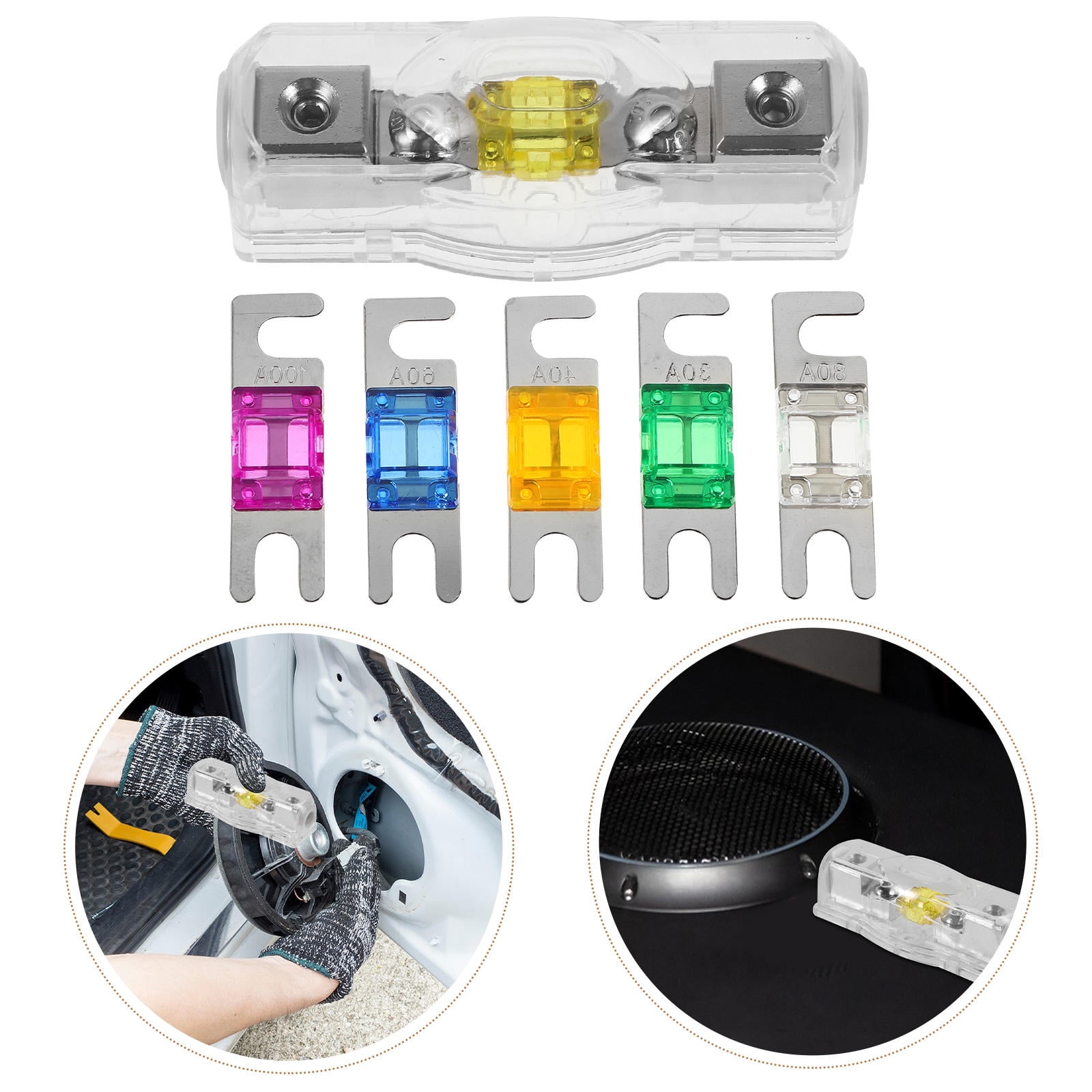FRCOLOR 1 Set Small Car Fuse Holder and For Audio System Modifications ...