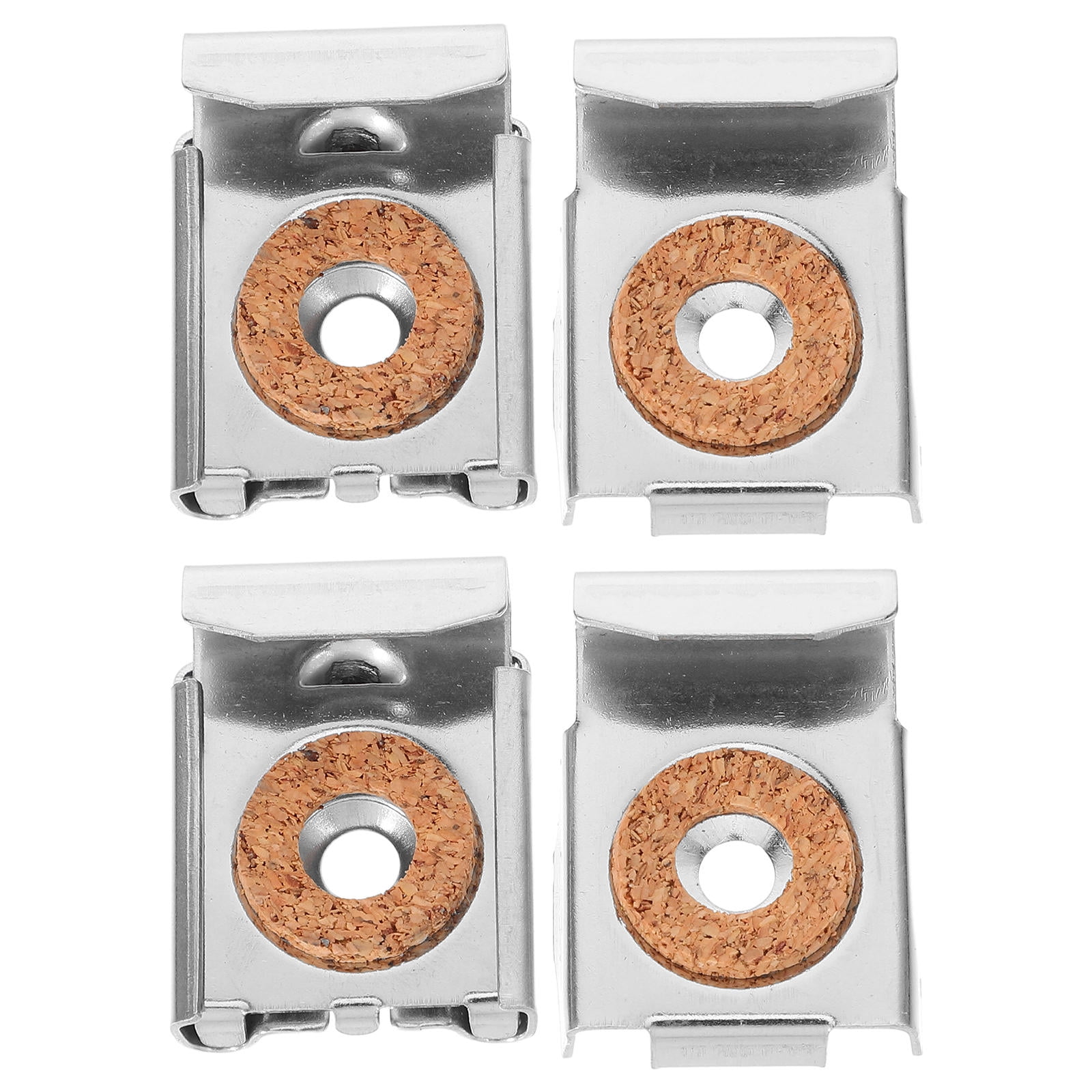 FRCOLOR 1 Set Stainless Steel Mirror Mounting Clips With Square Design ...