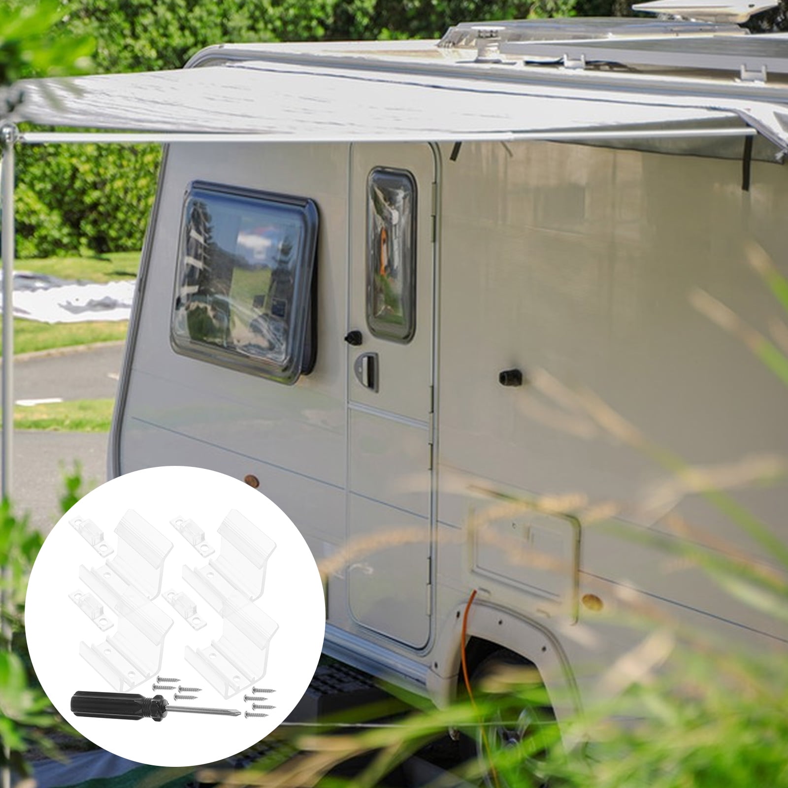 FRCOLOR 1 Set Transparent Handle Door Latch Camper Screen Door Latch ...