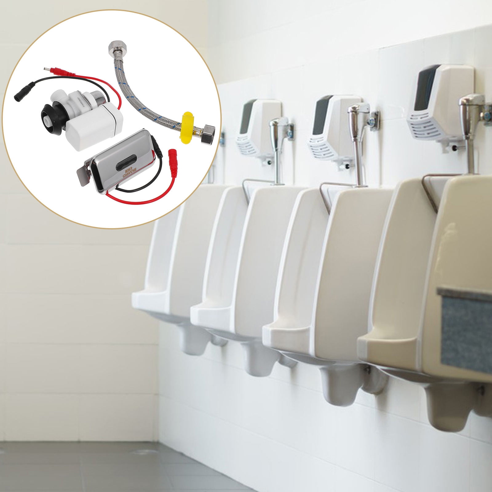 FRCOLOR 1 Set Urinal Sensor Flush Valve Electric Water Valve Solenoid ...