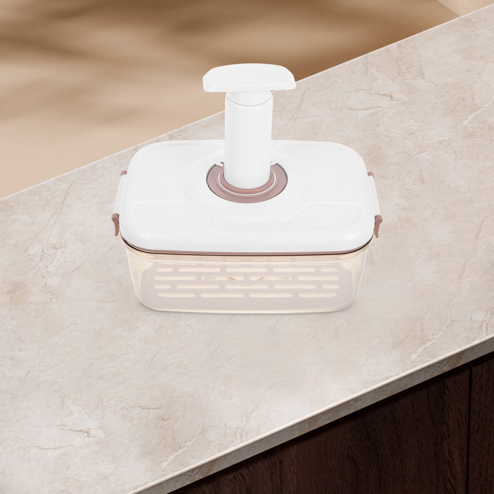 FRCOLOR 1 Set Vacuum Sealed Container Storage Box Vacuum Draining Box ...