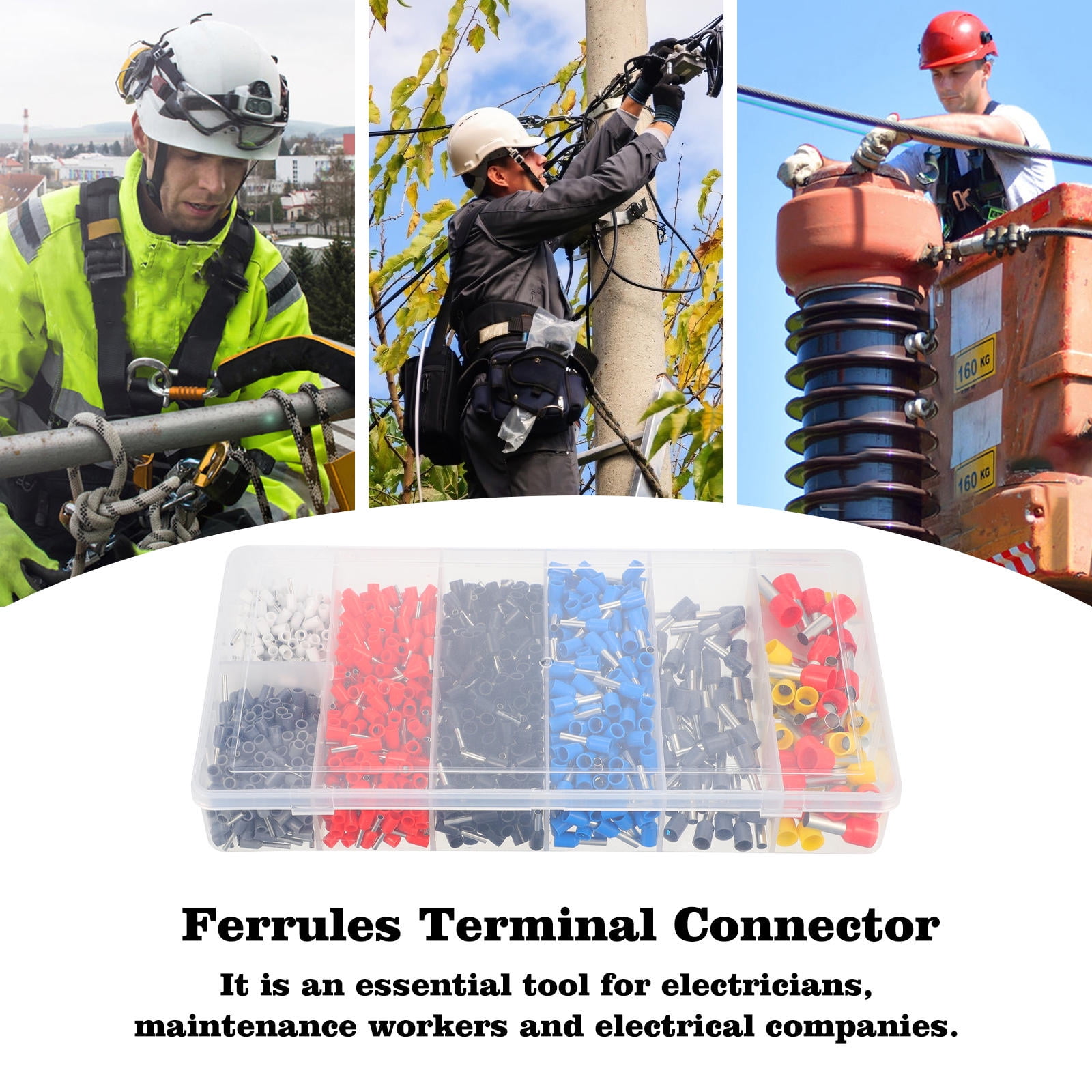 FRCOLOR 1 Set Wire Ferrule Crimping Connector Cord Terminal Wire End ...