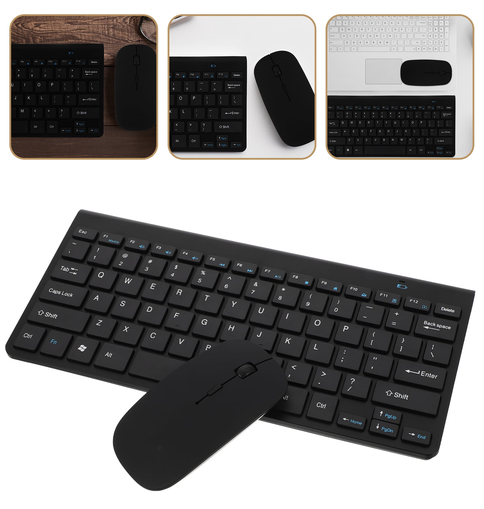 FRCOLOR 1 Set Wireless Keyboard Mouse Multimedia Keyboard PC Mouse ...