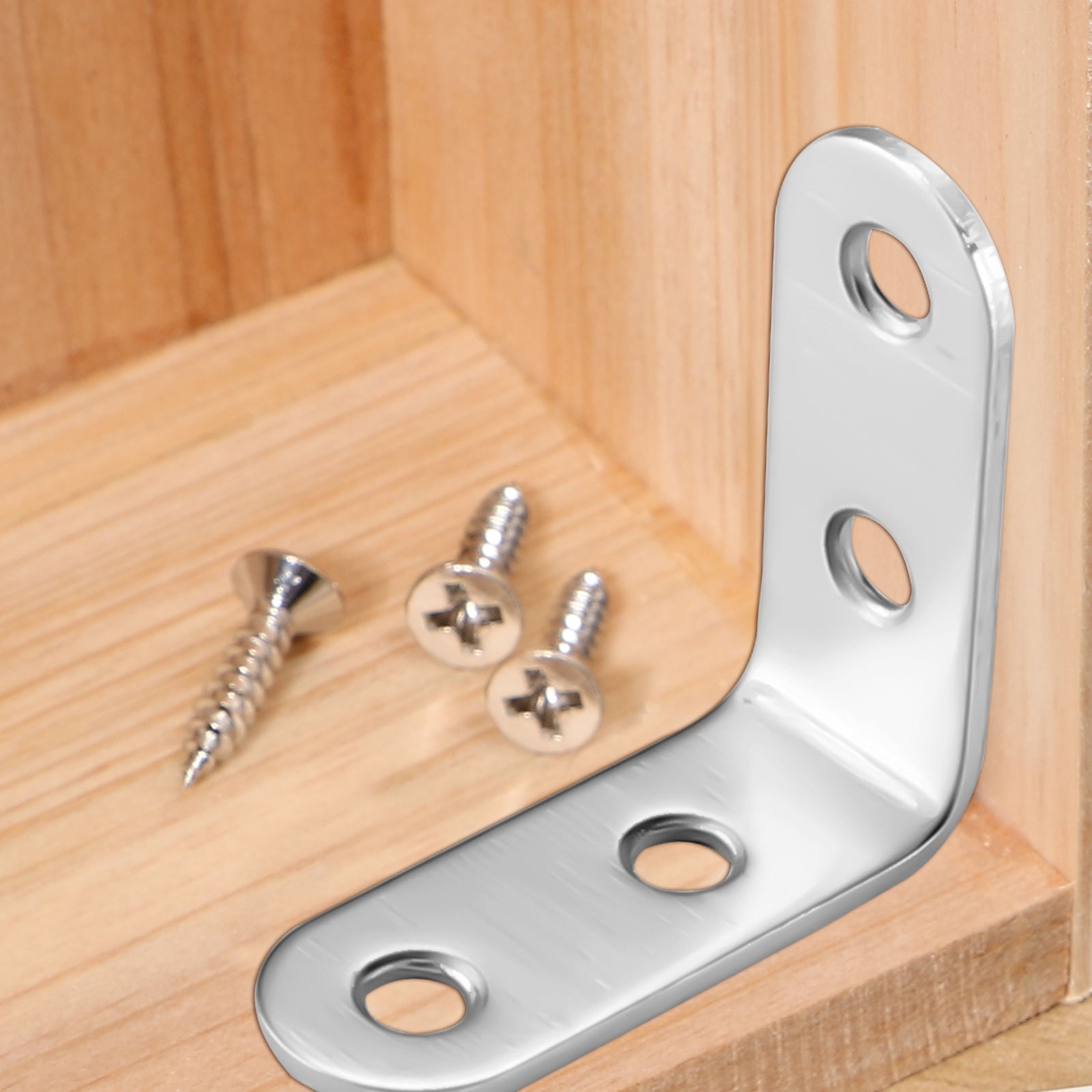 FRCOLOR 1 Set of Angle Brackets Corner Brackets and Screws for Raised ...