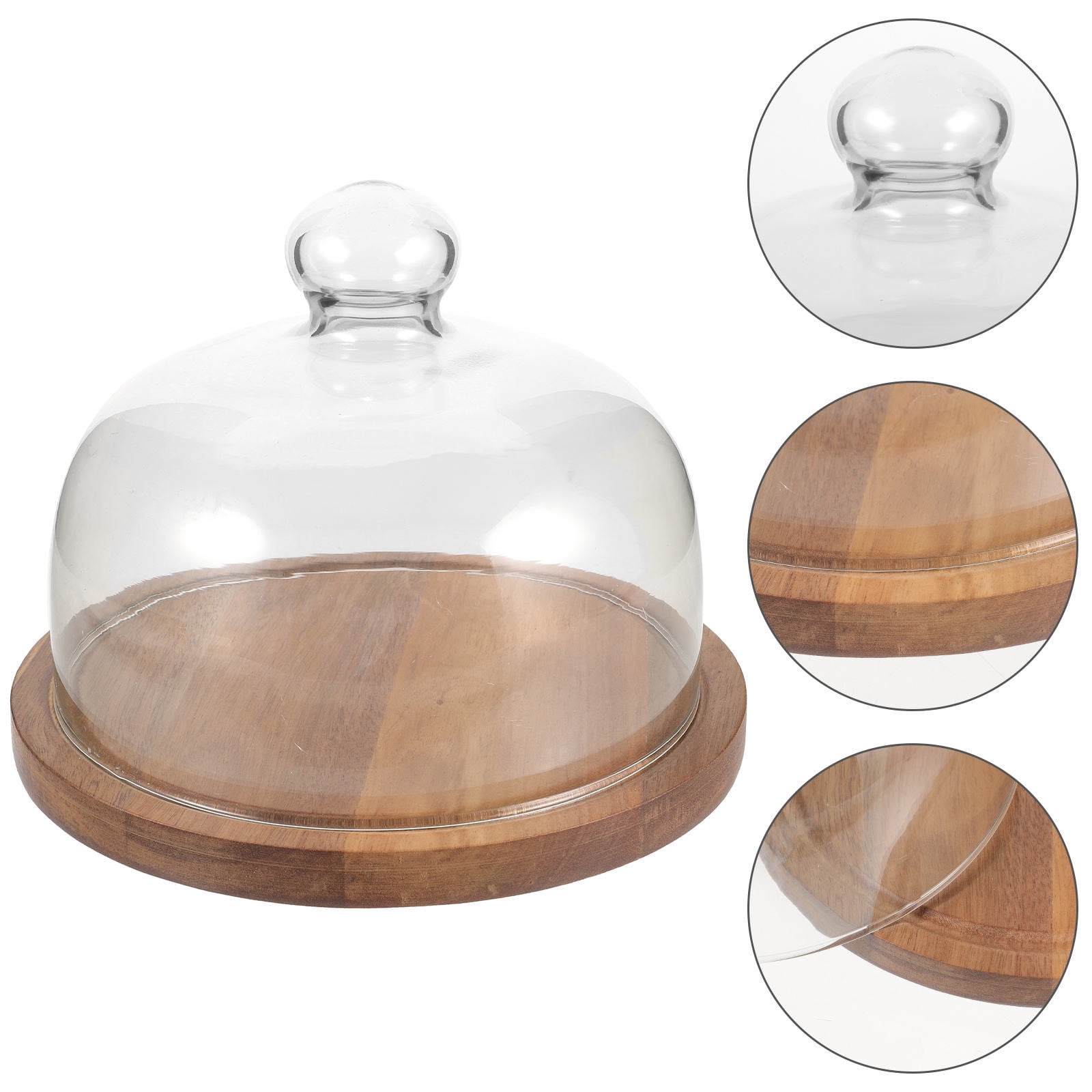 FRCOLOR 1 Set of Cake Display Plate Dessert Display Stand Cake Dome ...