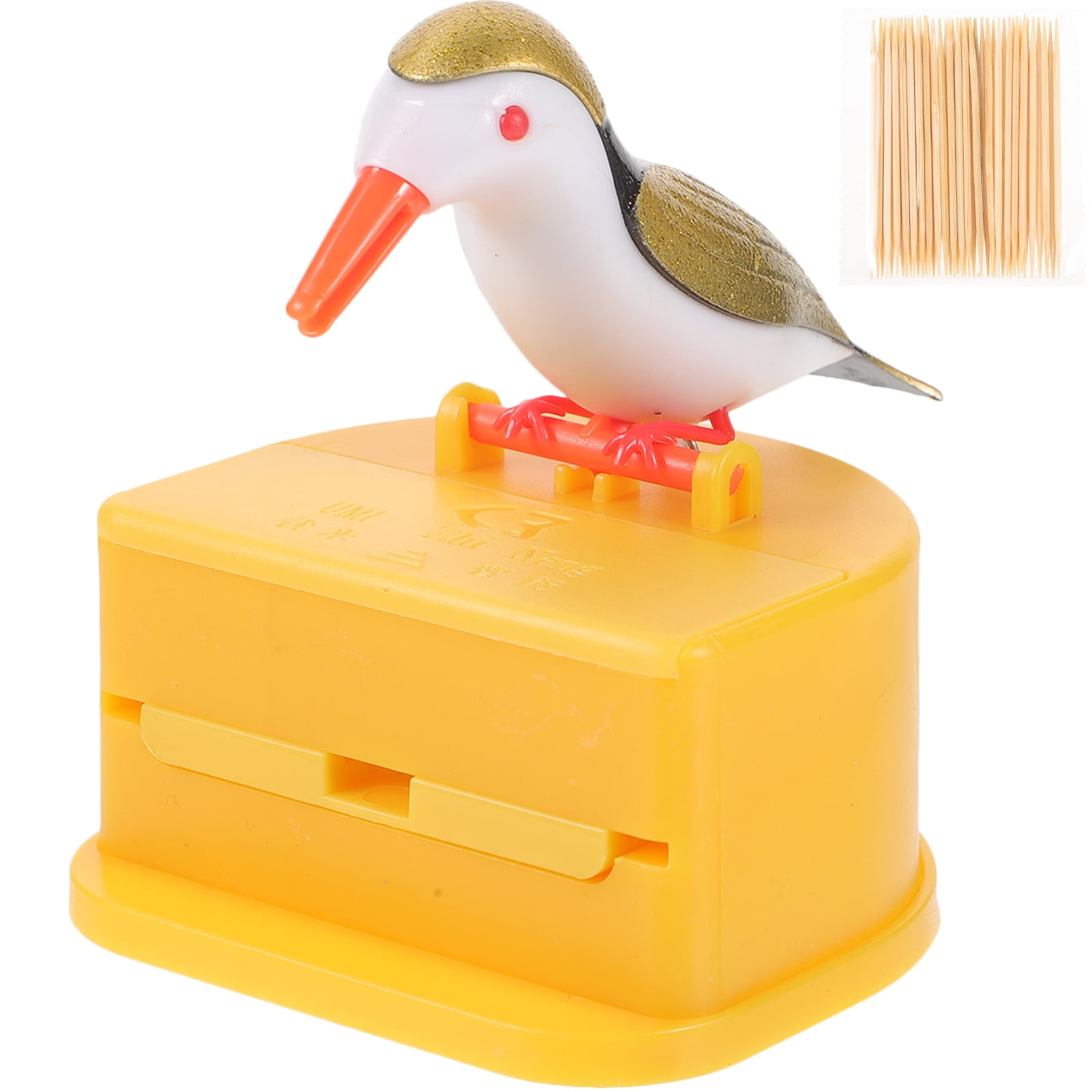 FRCOLOR 1 Set of Cartoon Bird Toothpicks Holder Press-type Toothpick ...