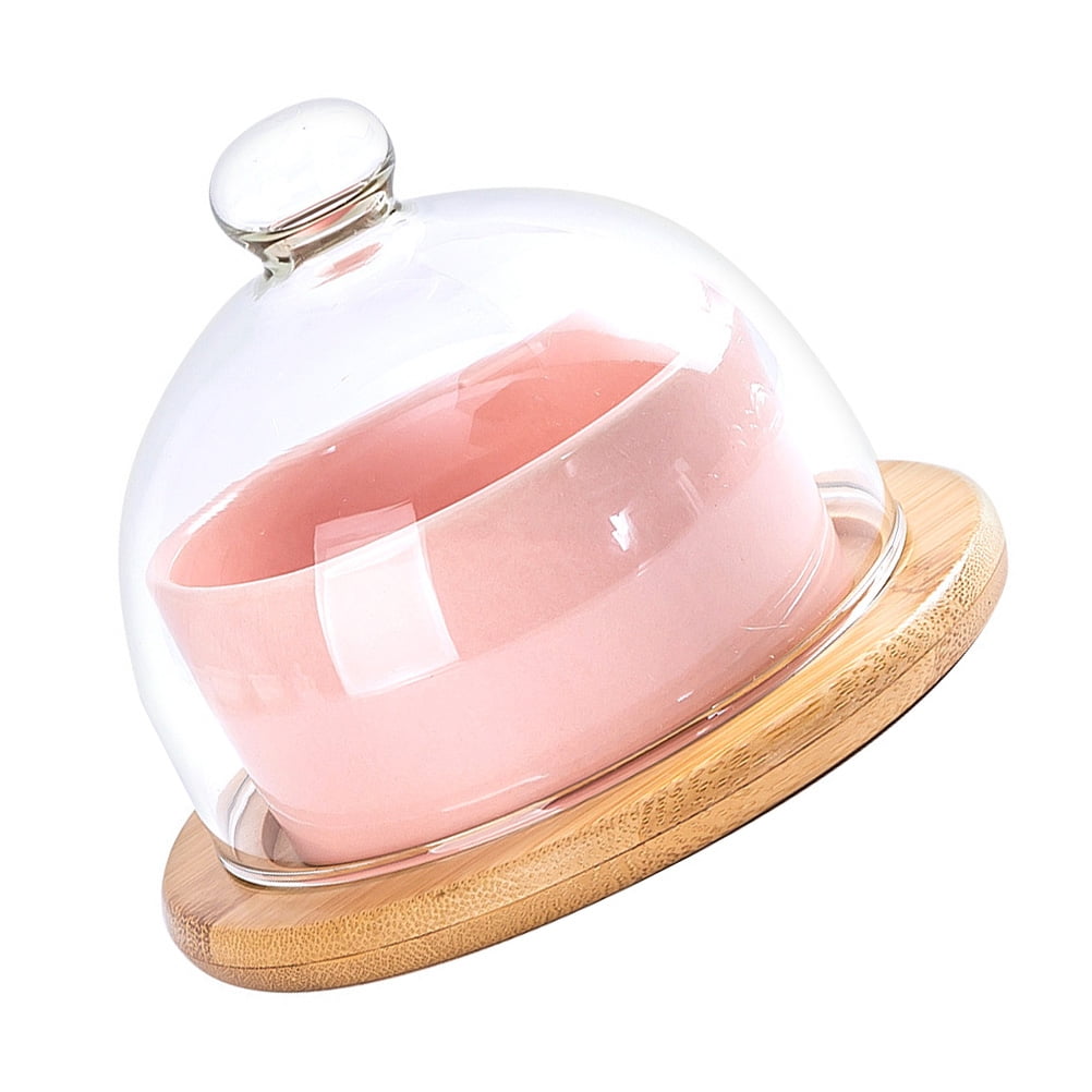 FRCOLOR 1 Set of Ceramic Breakfast Bowl with Glass Lid Steamed Egg Bowl ...