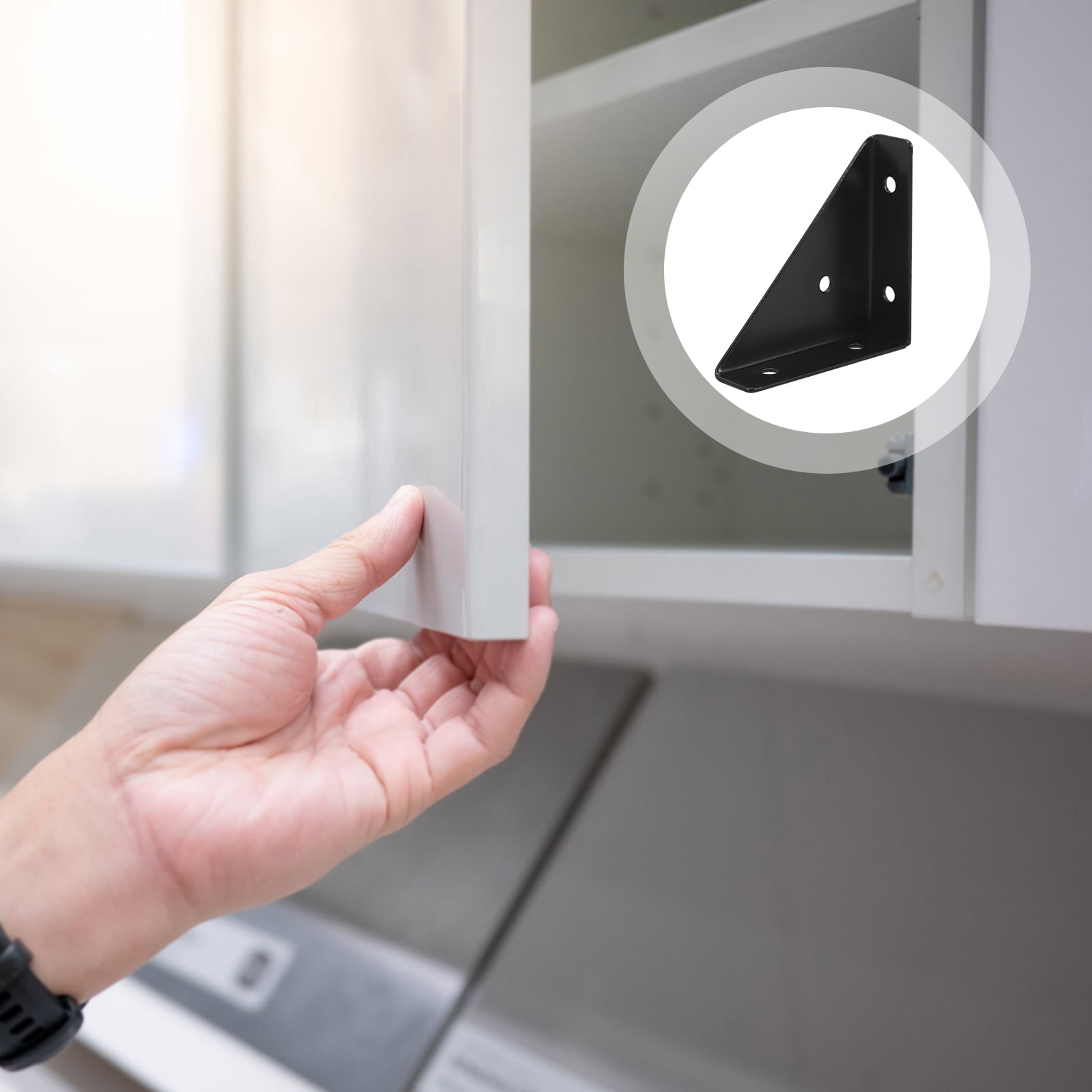 FRCOLOR 1 Set of Corner Support Braces Cabinet Brackets Furniture ...