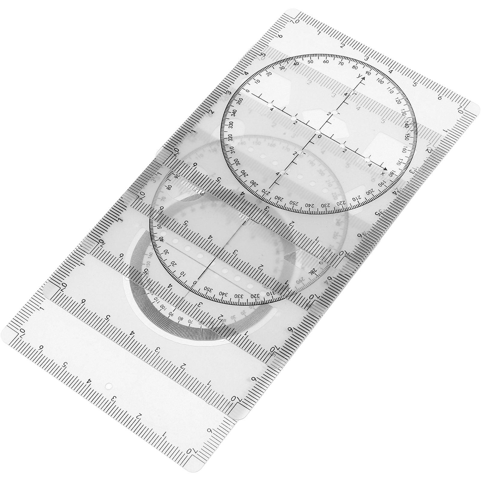 WASHWEPE Plastic Template for Drawing Ruler Transparent 1 Art Design ...
