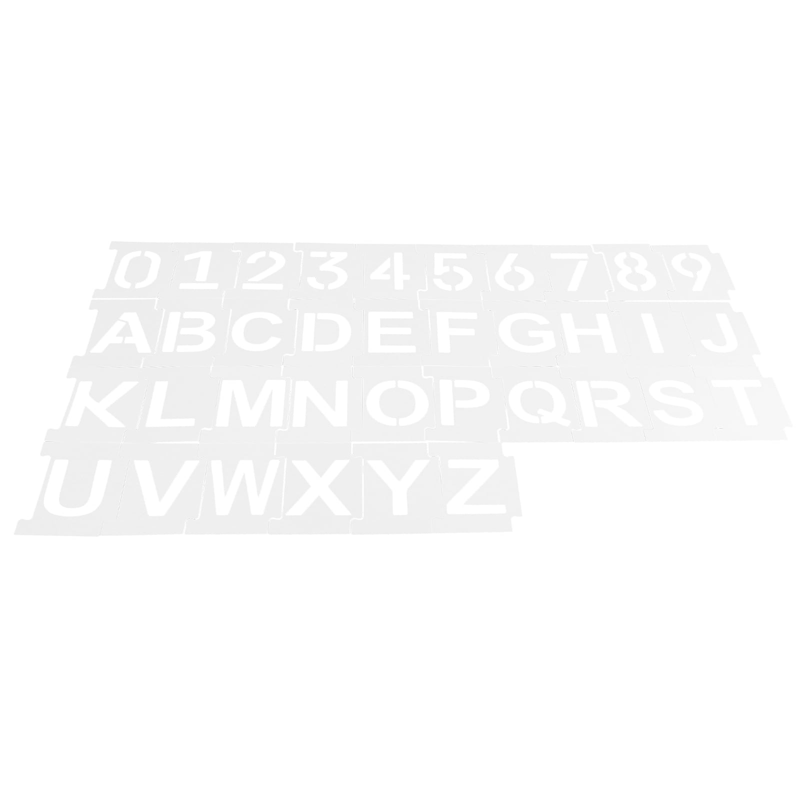 FRCOLOR 1 Set of English Letters Painting Templates Plastic Number ...