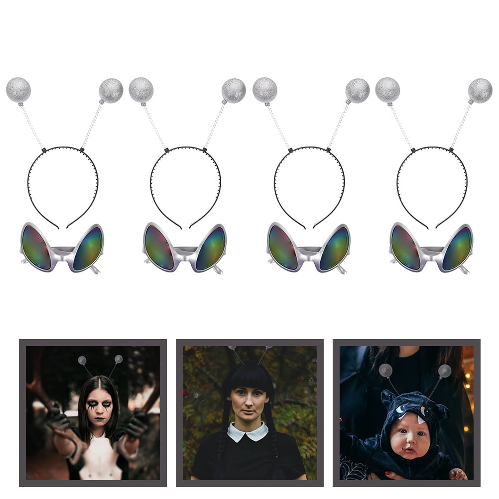 FRCOLOR 1 Set of Funny Alien Headbands Festival Party Glasses Cosplay ...
