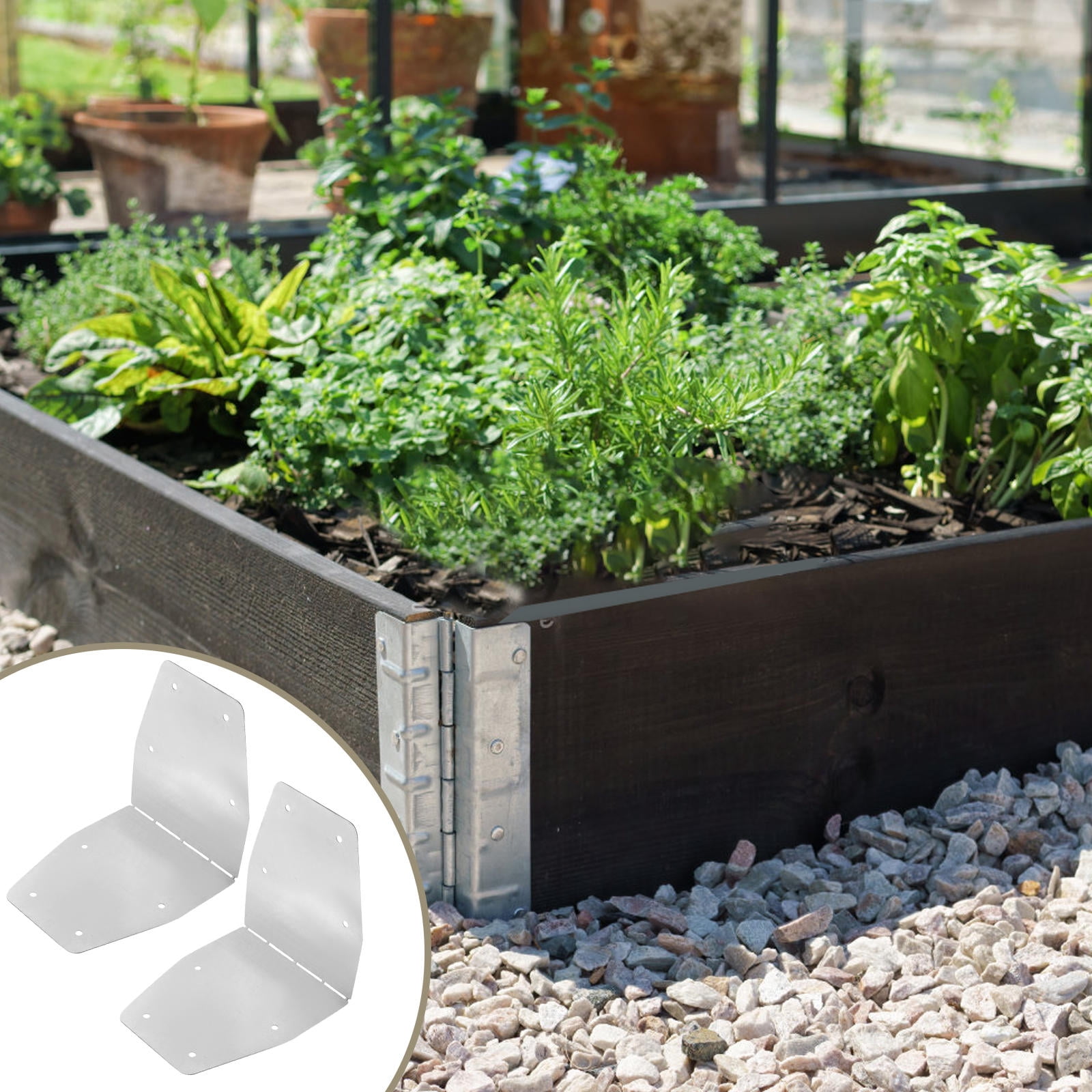 FRCOLOR 1 Set of Garden Beds Corner Bracket Connectors Flower Beds ...