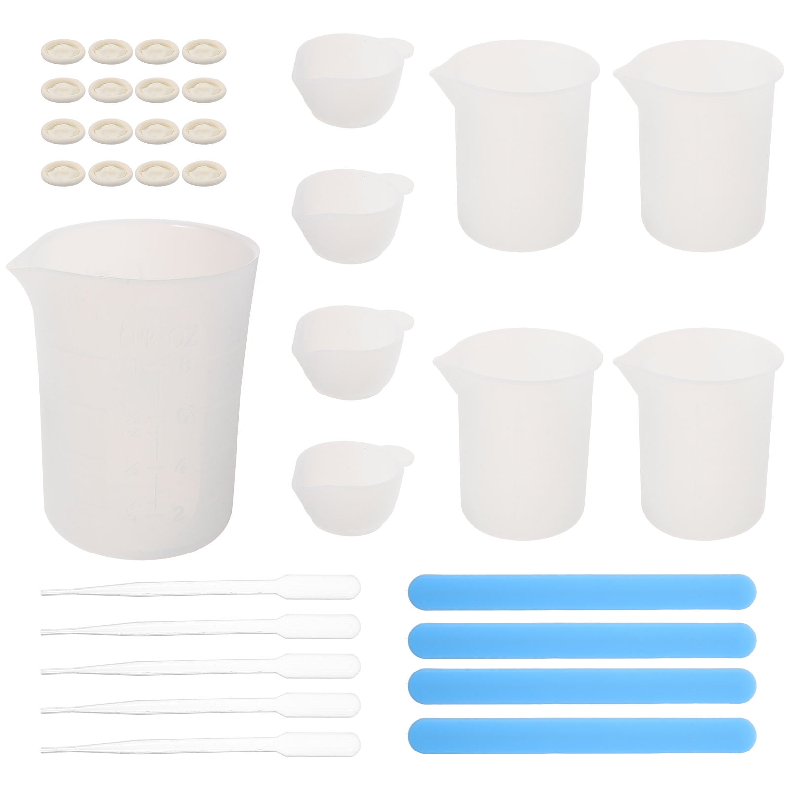 FRCOLOR 1 Set of Measuring Cups for Resin Epoxy Resin Mixing Sticks Kit ...