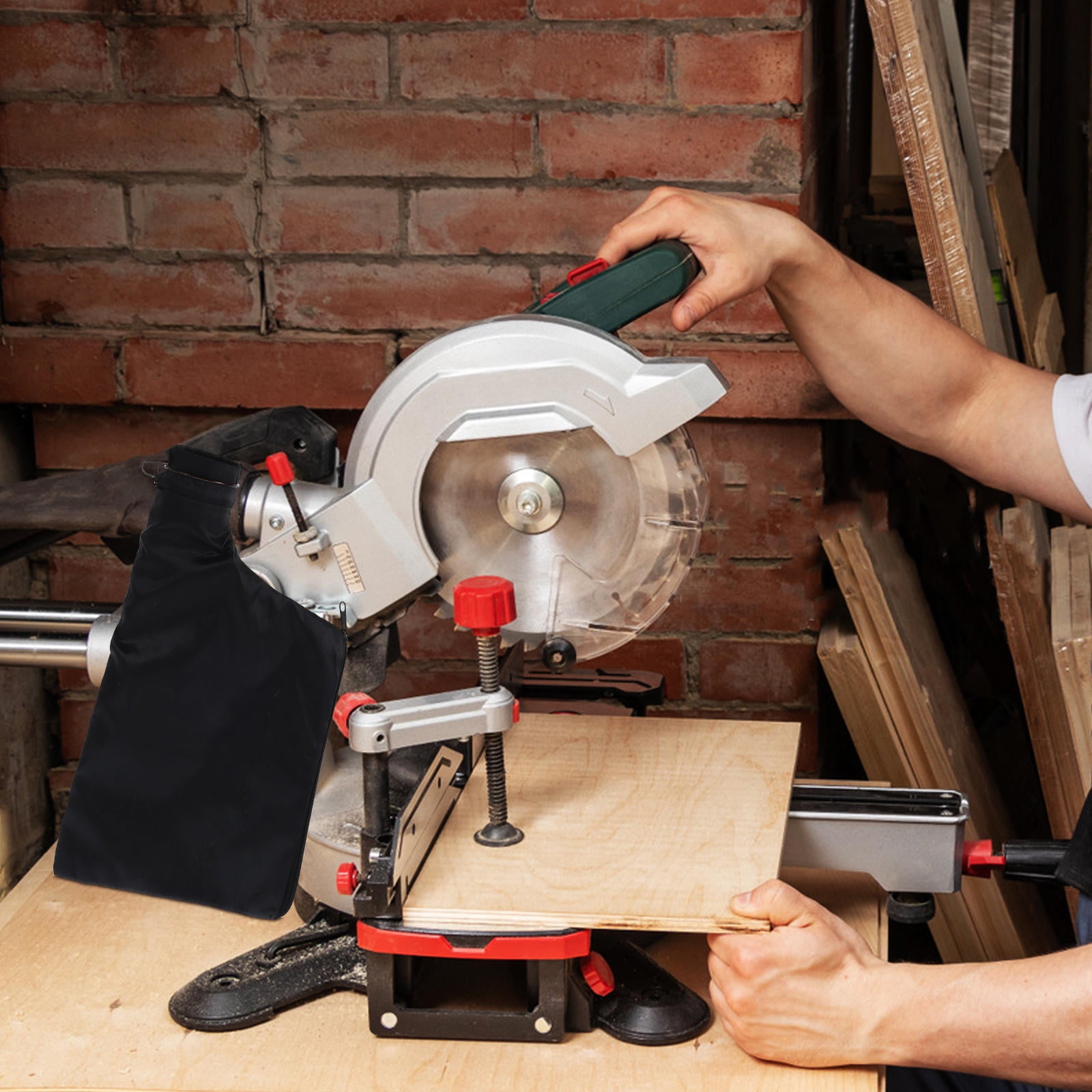 FRCOLOR 1 Set of Miter Saw Dust Collection Hood Miter Saw Stand Dust ...