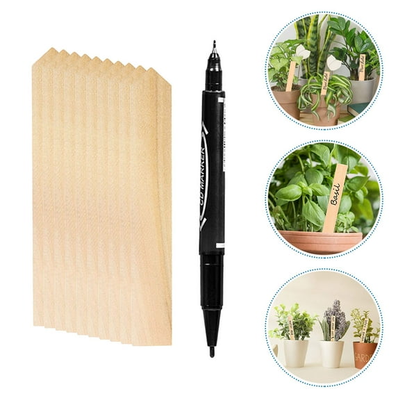 FRCOLOR 1 Set of Wooden Plant Labels Garden Markers Plant ...