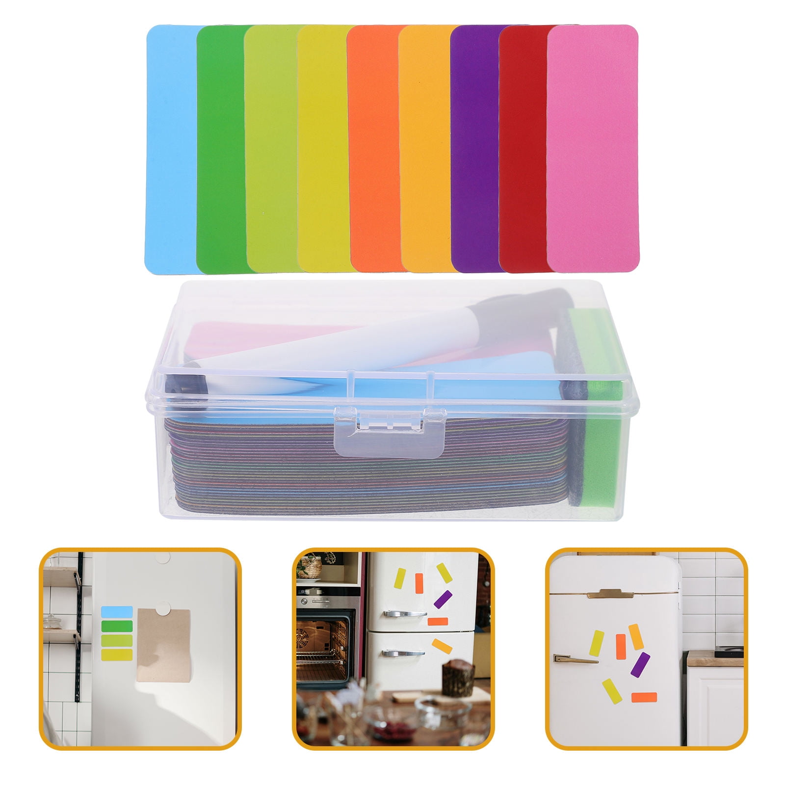 FRCOLOR 1 Set of Writable Magnets Labels Name Marking Labels Magnet ...