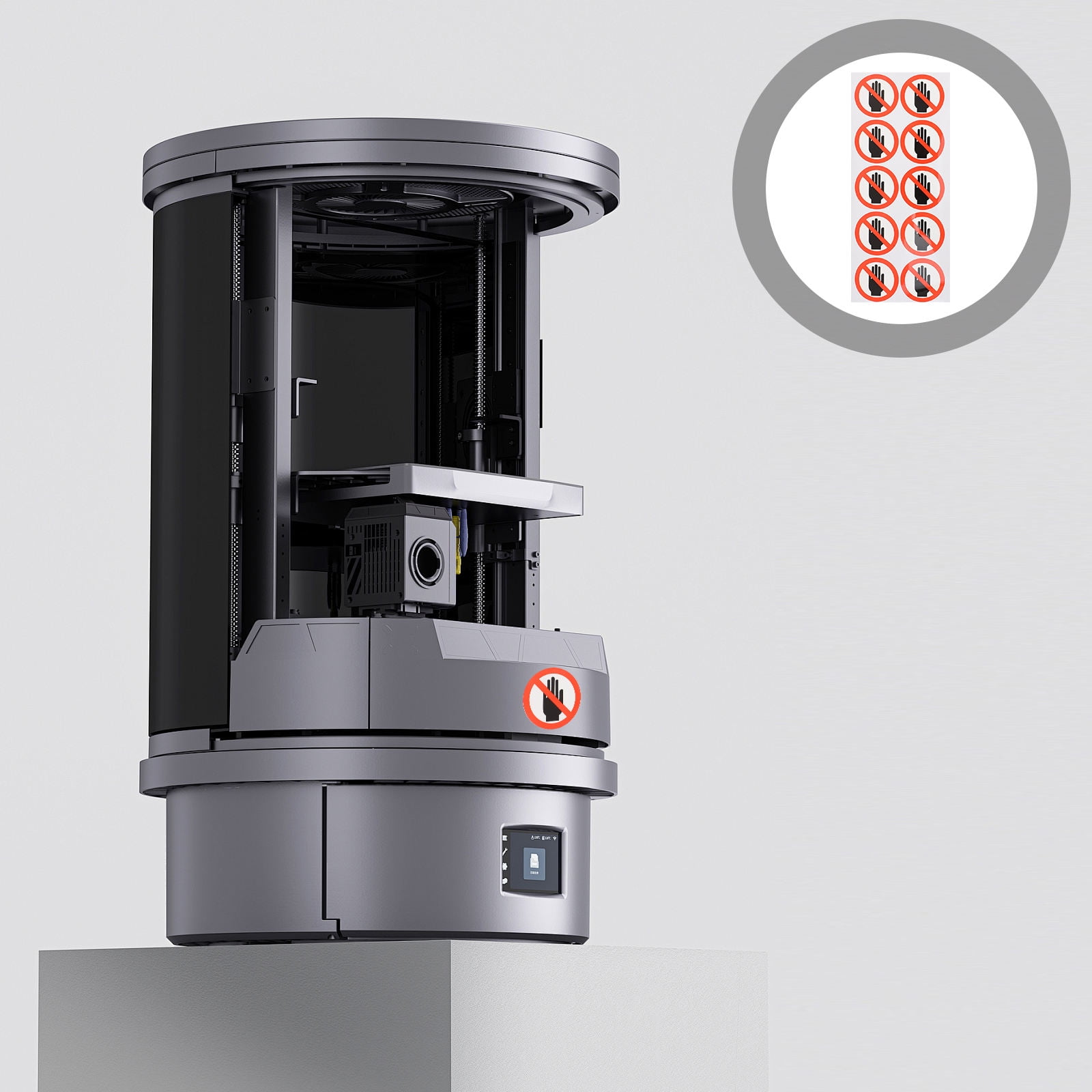 FRCOLOR 1 Sheet Do Not Touch Warning Stickers Adhesive Safety Labels ...