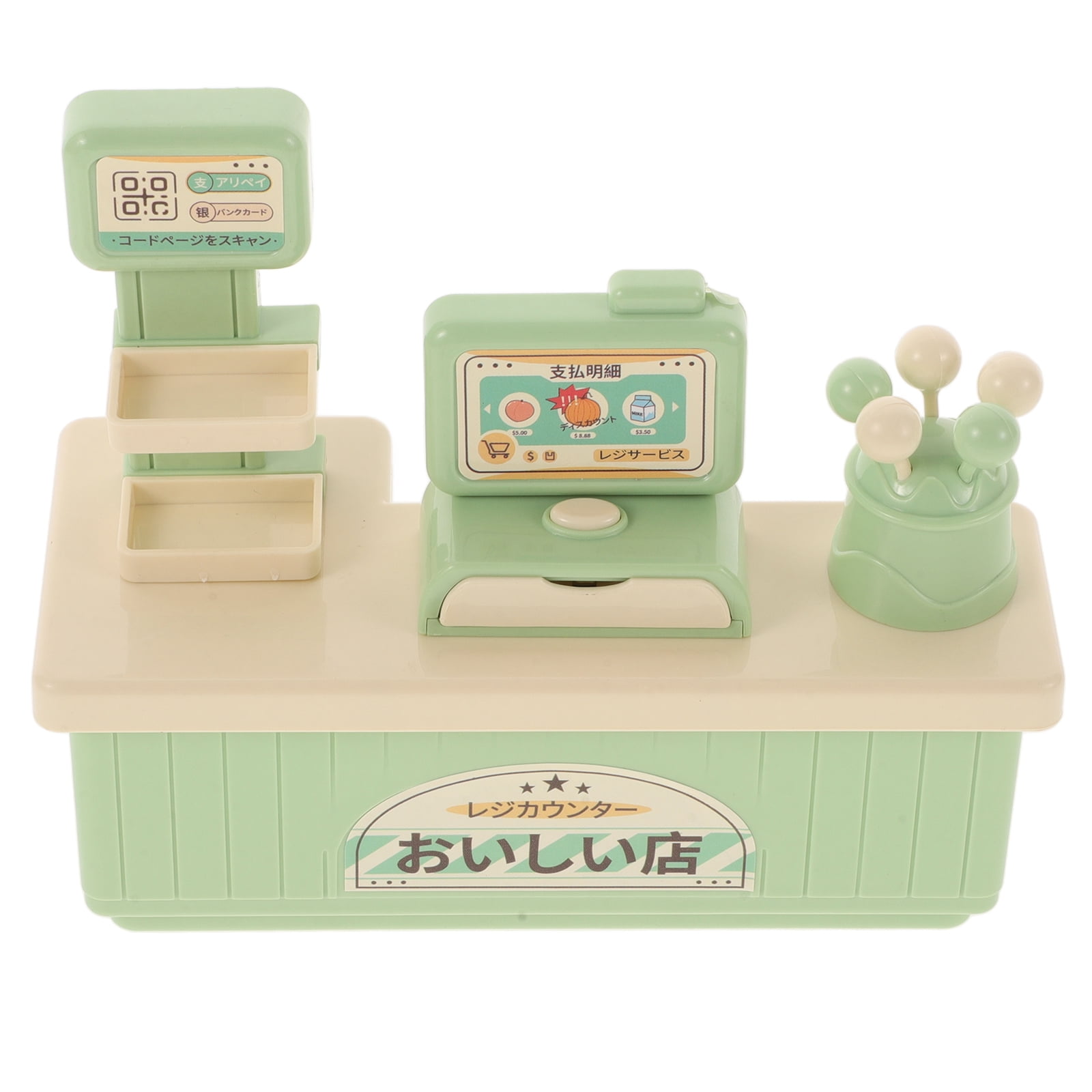 FRCOLOR 1 set of Mini Supermarket Simulation Cash Register Toy with ...