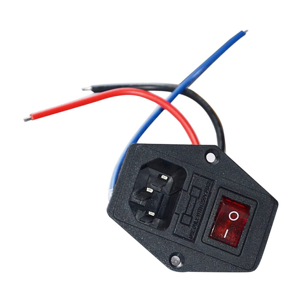 FRCOLOR 10 A Inlet Module Plug Cord Rocker Fused Switch Fused Module ...