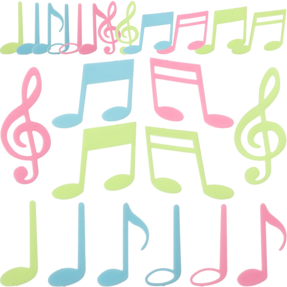 FRCOLOR 10 Bags Music Note Wall Decals Musical Stickers Room for Kids ...