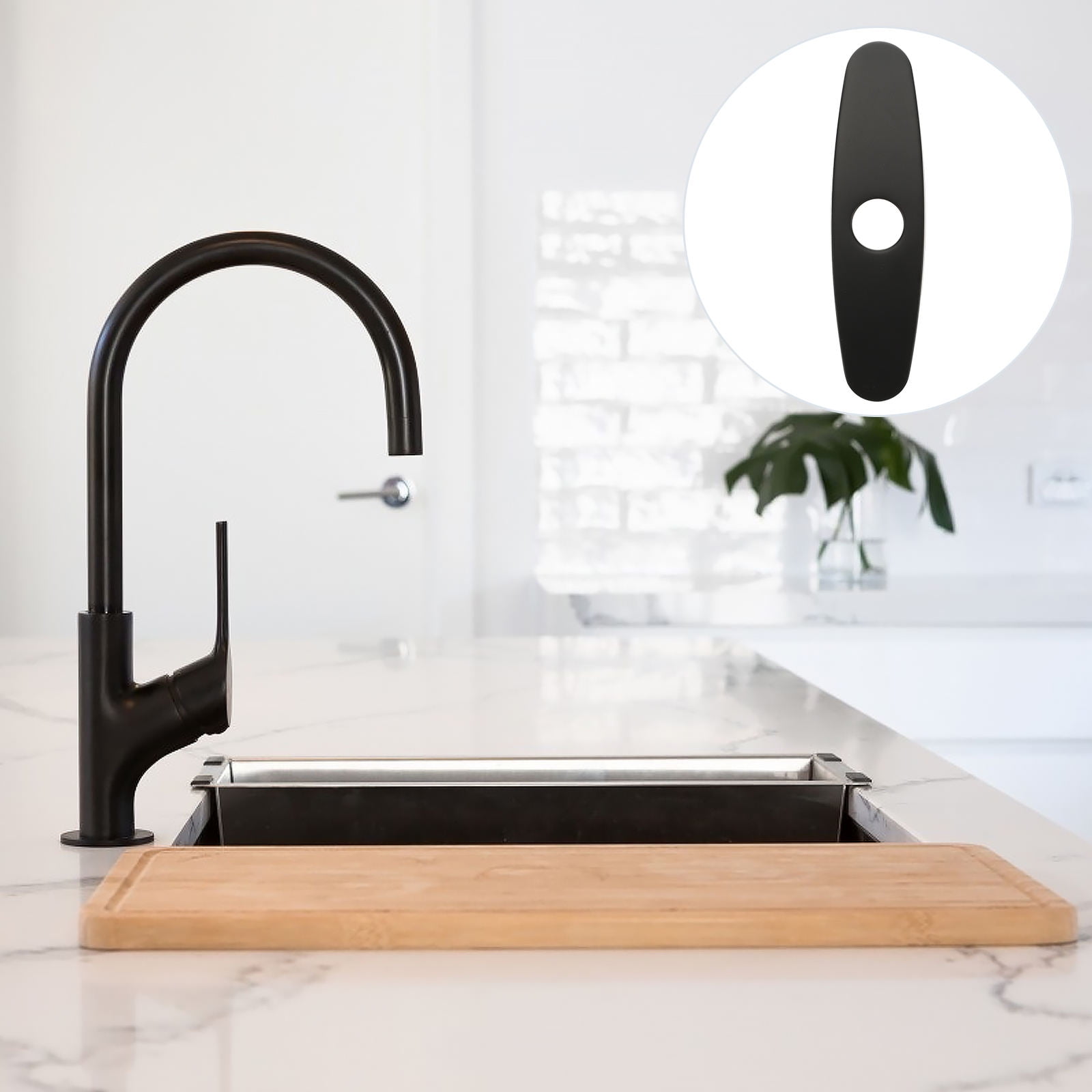 FRCOLOR 10 Inch Kitchen Sink Base Plate Faucet Bottom Practical ...