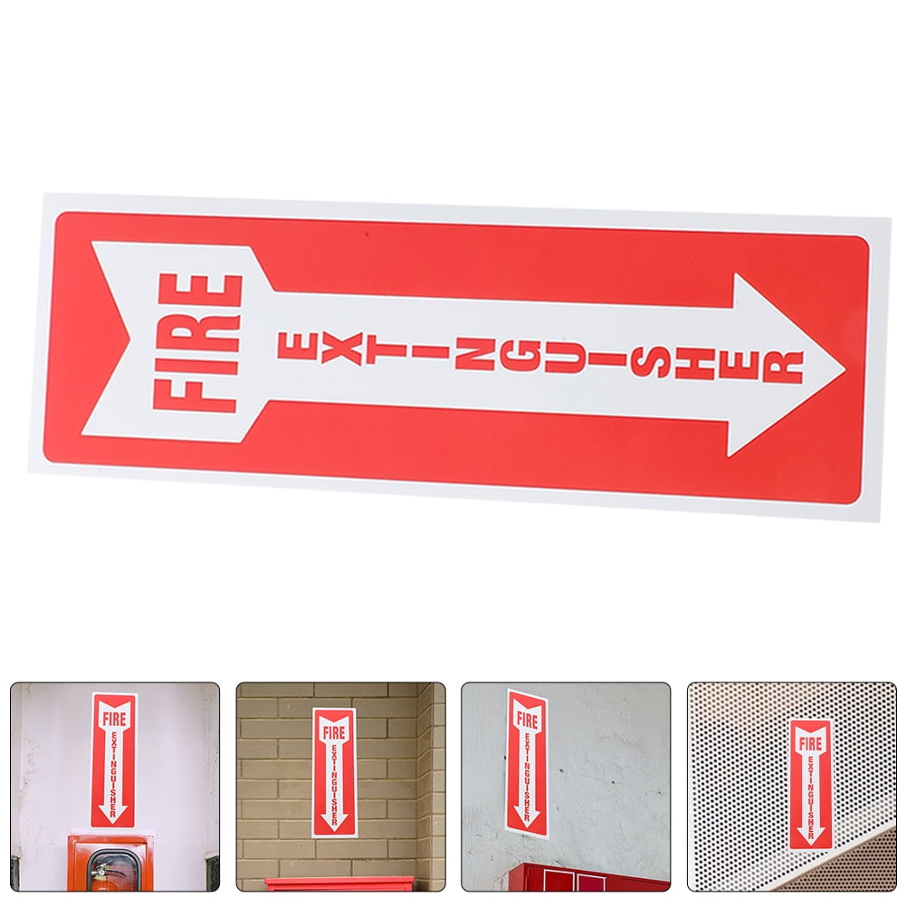 FRCOLOR 10 Pack Fire Extinguisher Sign Stickers Adhesive Safety Labels ...