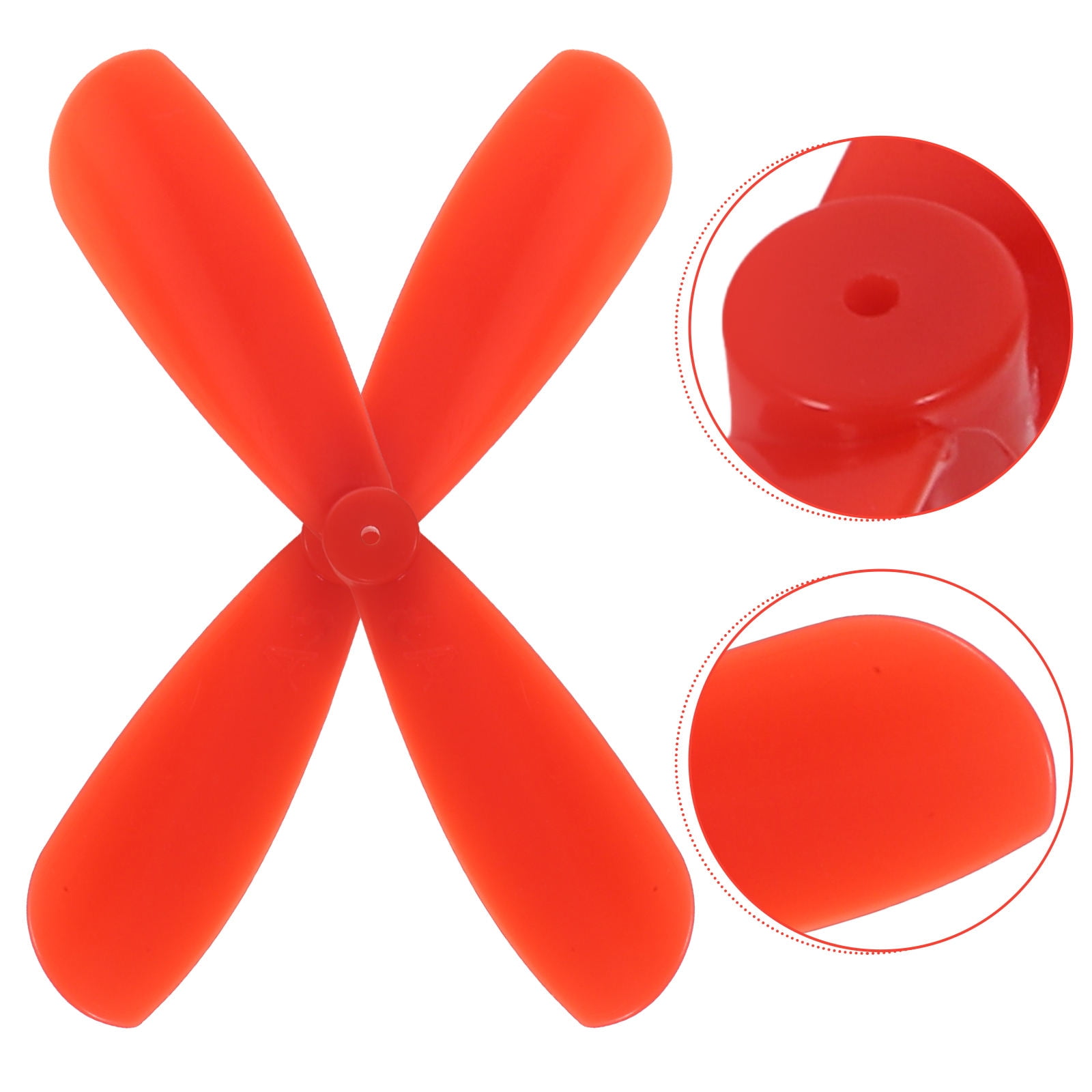 WASHWEPE Helicopter Propellers Red Abs 10 Pairs Main Rotor For Rc Plane ...