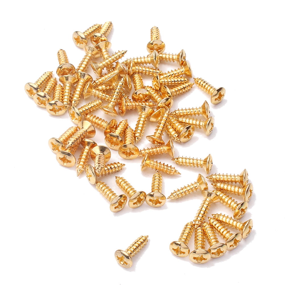 FRCOLOR 10 Pcs Bass Guitar Pickguard Mounting Screws 3x12mm Cavity ...