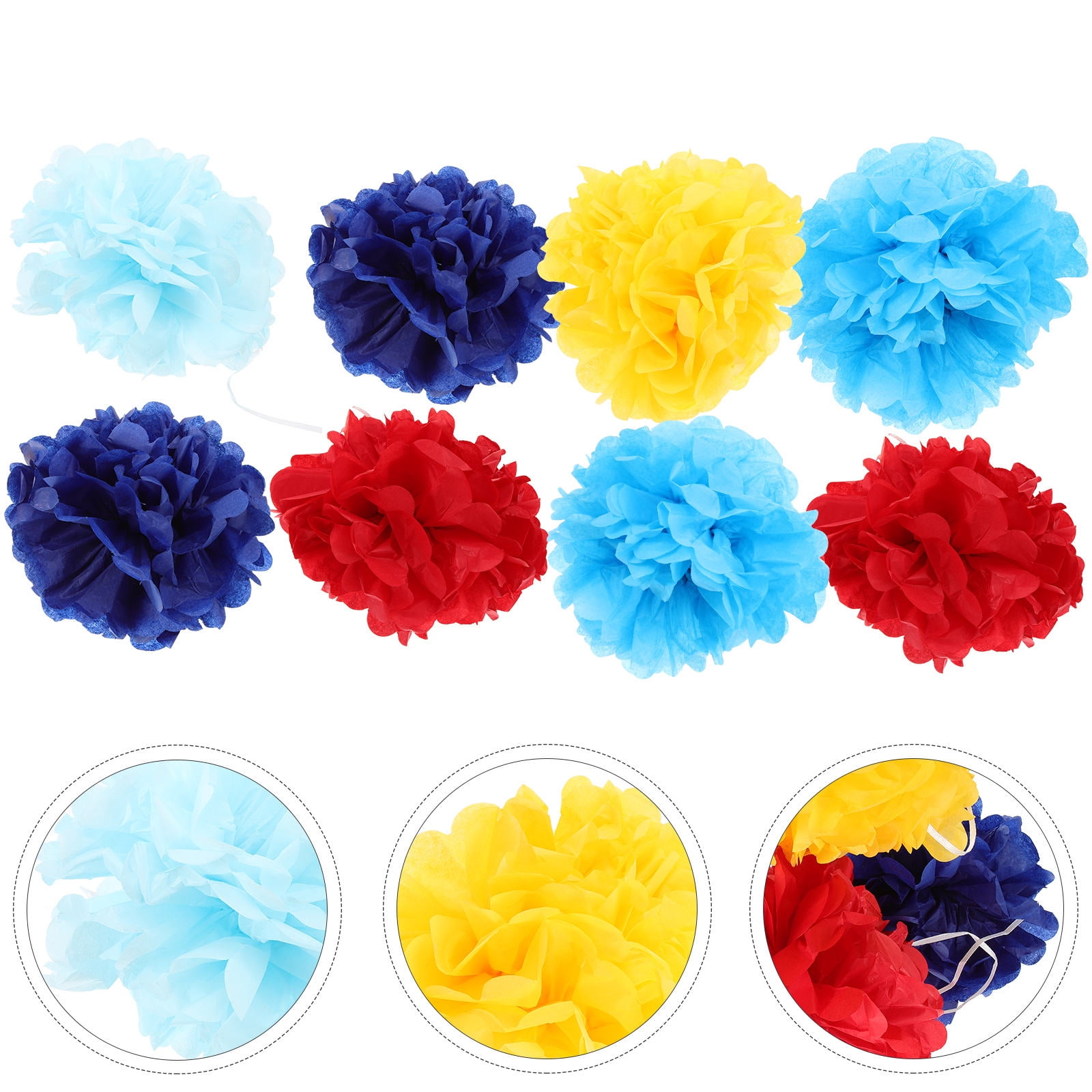 FRCOLOR 10 Pcs Cheerleader Party Paper Flower Ball Decoration - Walmart.com