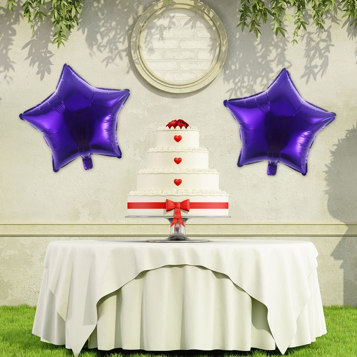 FRCOLOR 10 Pcs Large Birthday Balloons Party Decorations Star Father ...