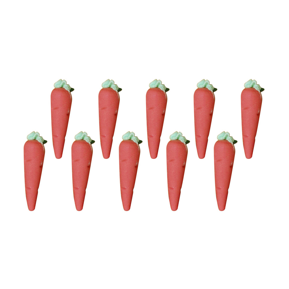 Lovely Plastic Carrot Props for Decor with Realistic Pcs Red Color ...