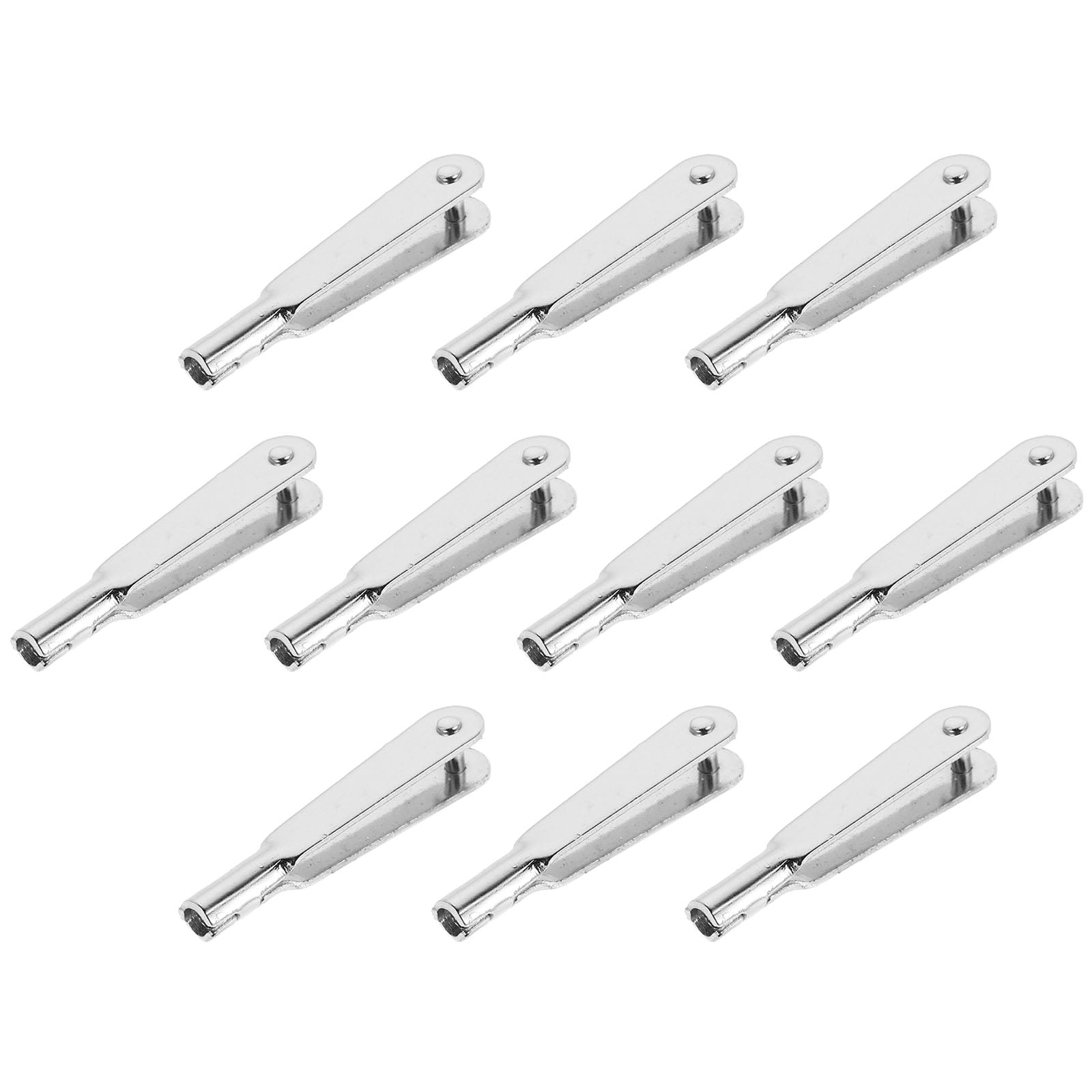 FRCOLOR Silver Metal Securing Clips for Electric Plane Models 10pcs M2 ...