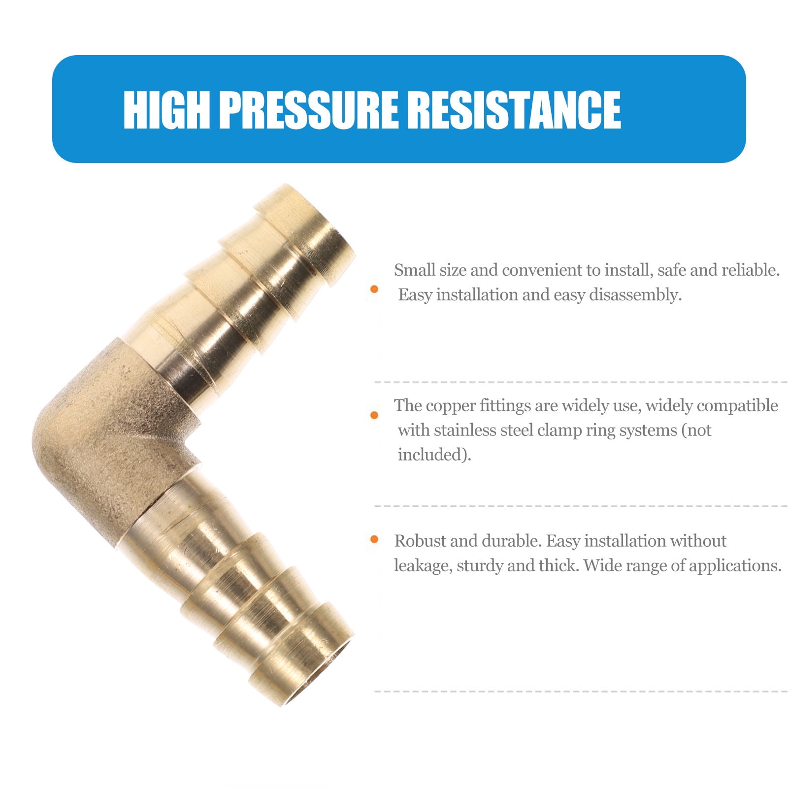 FRCOLOR 10 Pcs PEX弯头配件 Hose Fittings Connectors Adapter Pipe Yellow ...