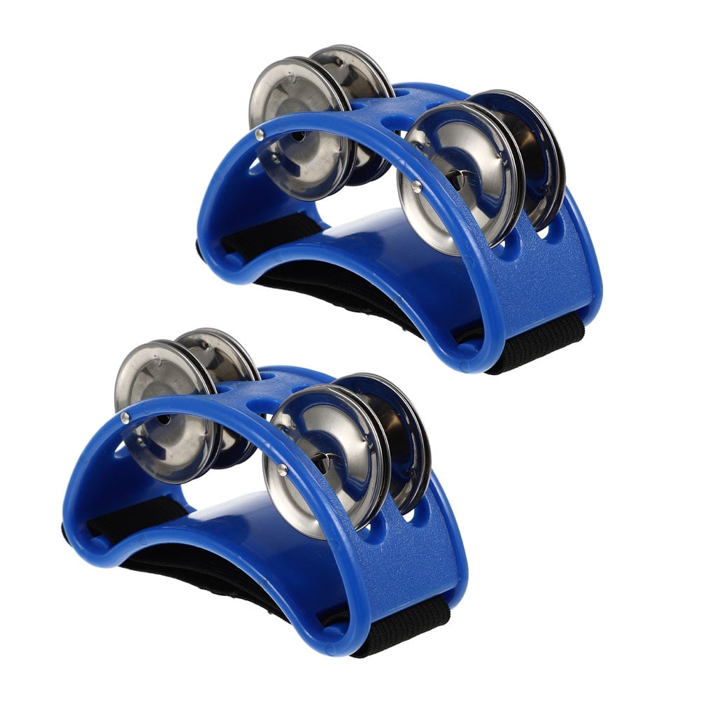 FRCOLOR 10 Pcs Percussion Instrument Foot Rattle Bell Foot Tambourines ...