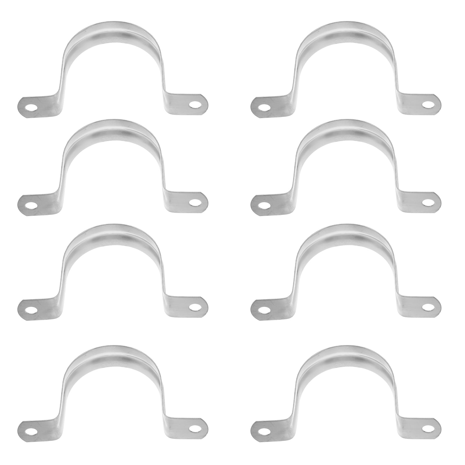 FRCOLOR 10 Pcs Pipe Clamp Line Card Basin Cable Bracket Flue Pot Silver ...