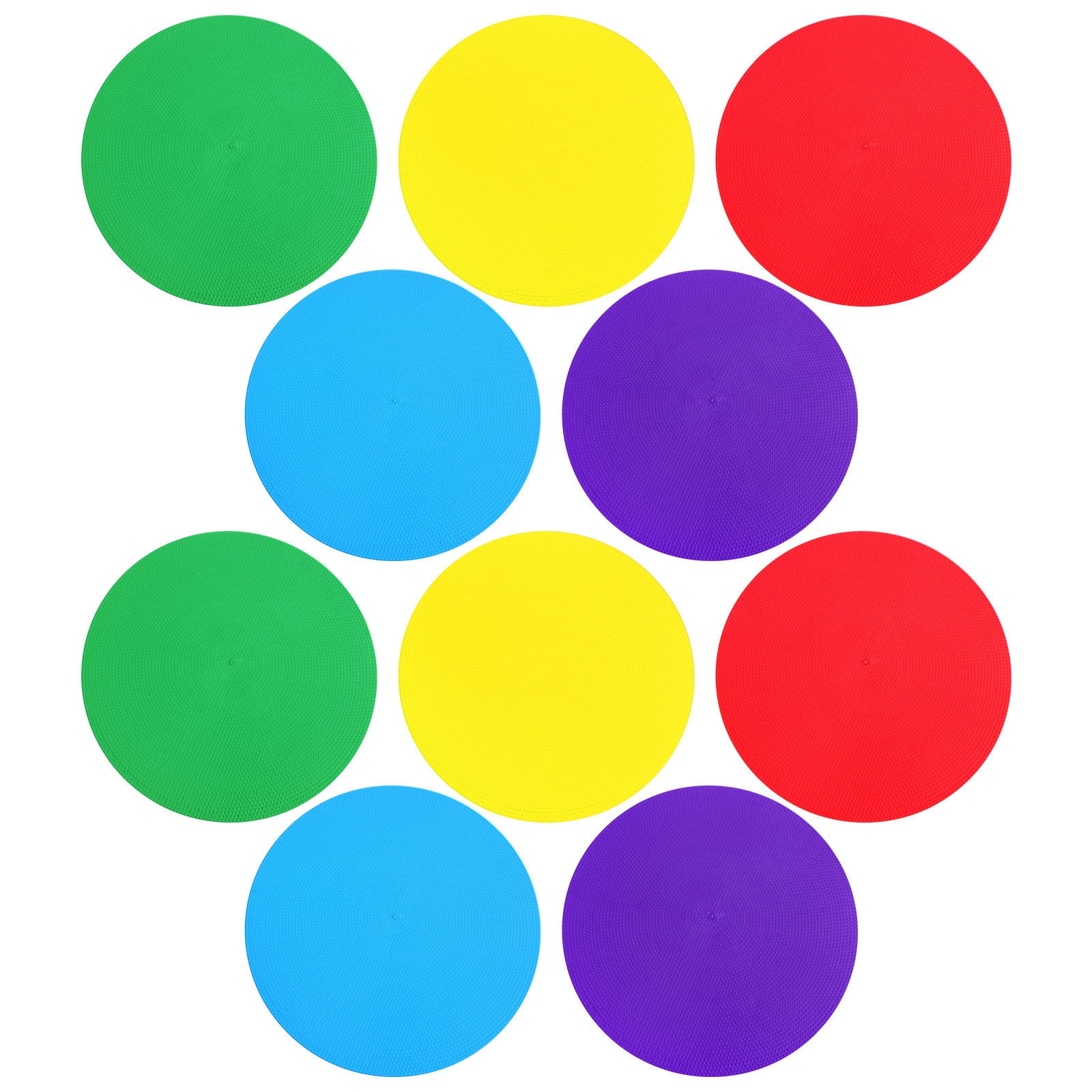 10 Pcs Circular Floor Markers Poly Spot Markers Football Spot Markers ...