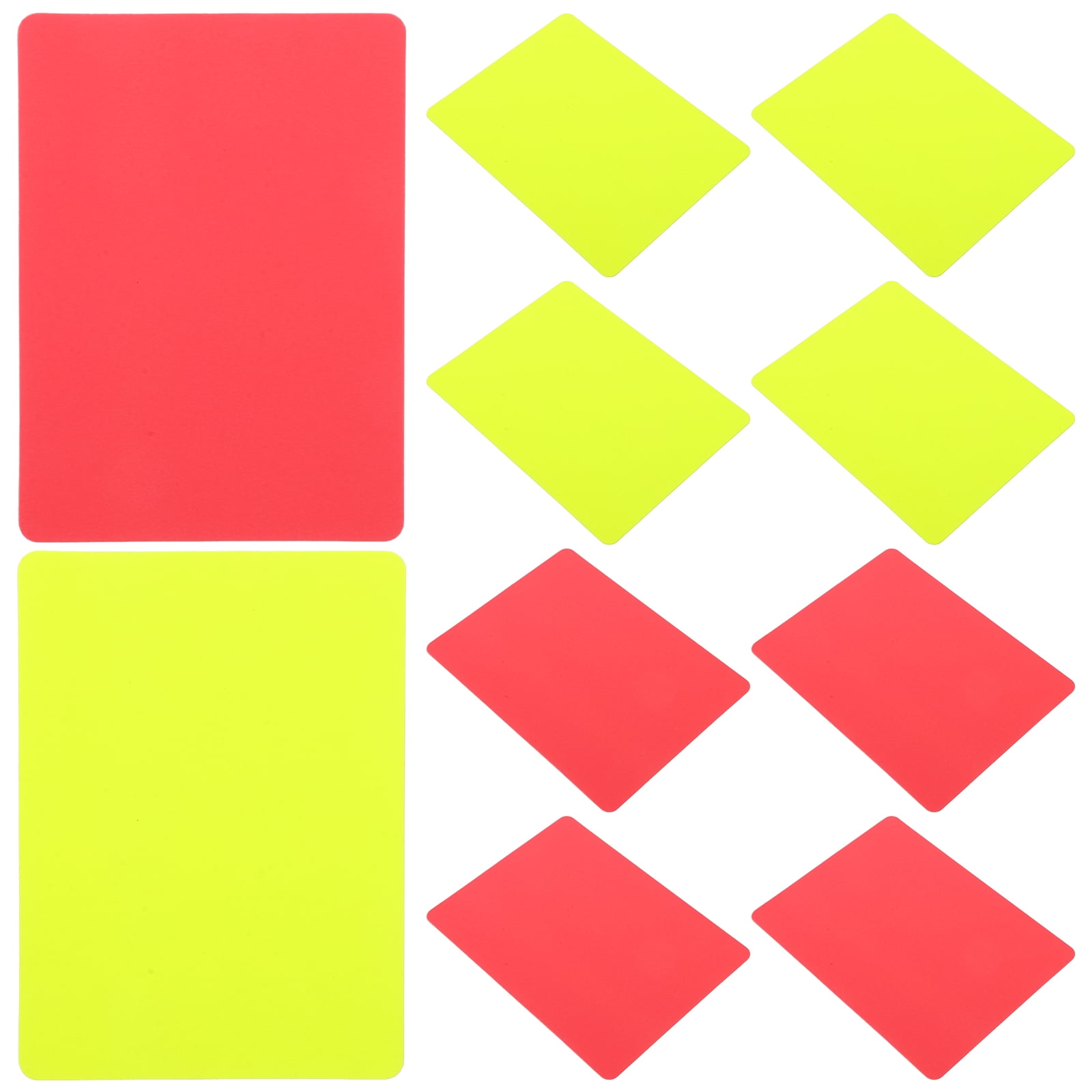 FRCOLOR 10 Pcs Referee Penalties Cards Soccer Red And Yellow Referee ...