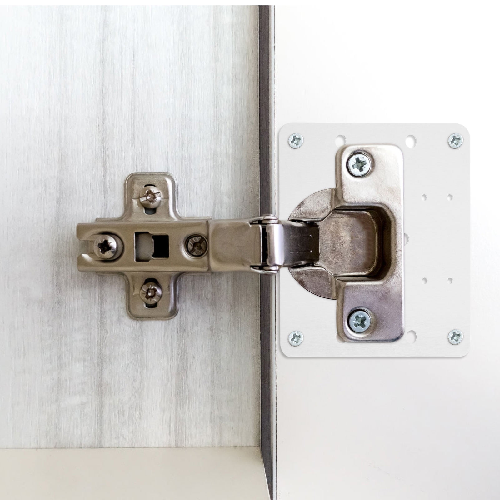 FRCOLOR 10 Pcs Reinforcement Plate Hinge Spacer Kitchen Cabinet Repair ...