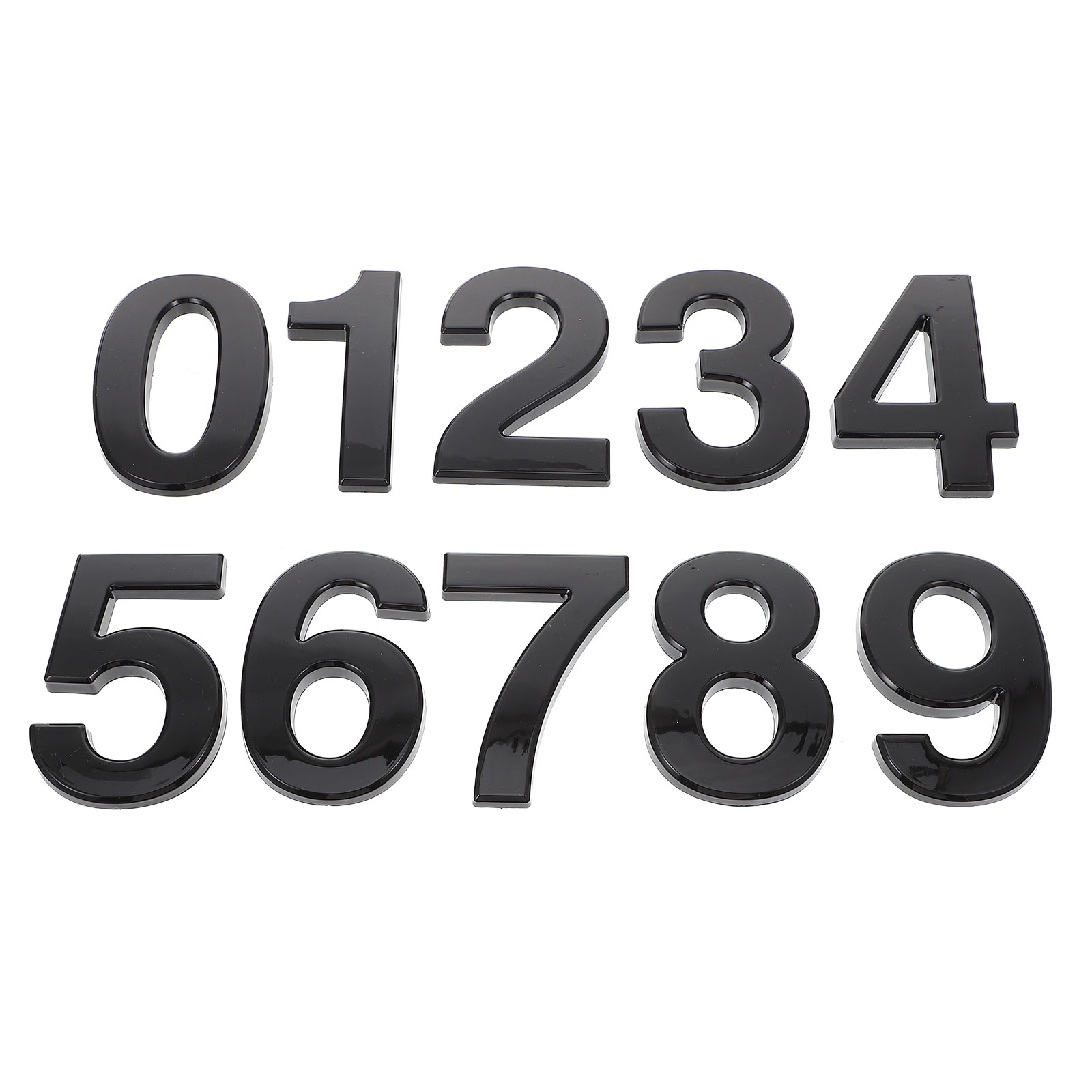 TAILTOSS Door Number Stickers Black ABS 10Pcs For Mailbox Indoor and ...