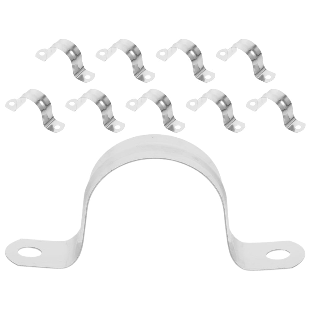 FRCOLOR 10 Pcs Tube Fixing Clamp Tensile Saddle Small Fixture Pipe ...