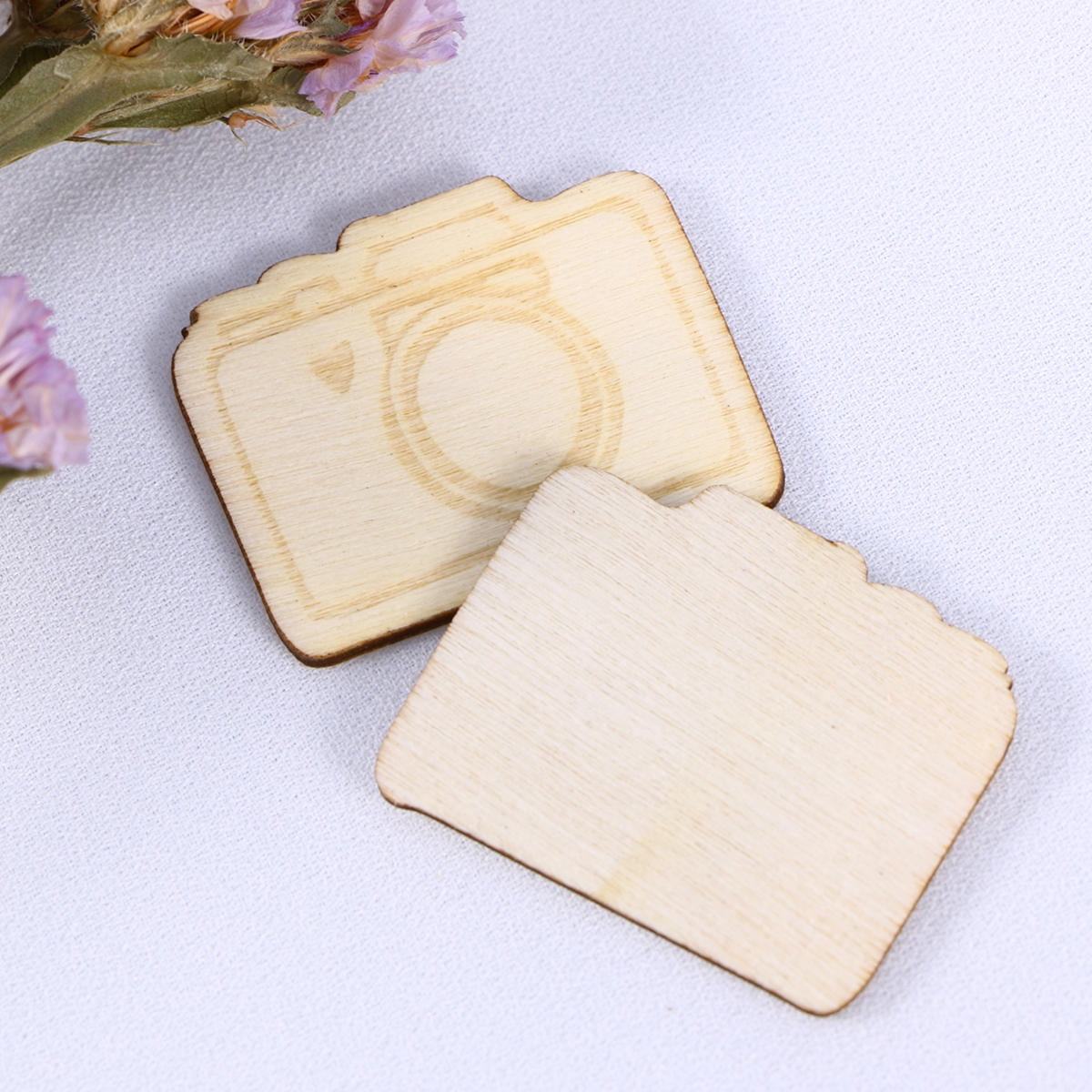 FRCOLOR 10 Pcs Unfinished Wood Cutouts Chips for Crafts Jumbo Sticks Bulk - Walmart.com