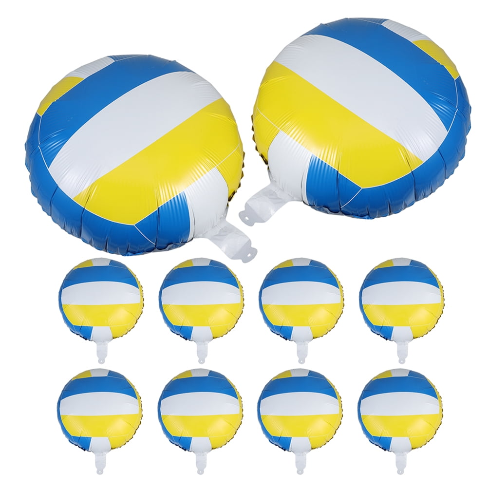 FRCOLOR 10 Pcs Volleyball Balloon 18 Inch Volleyball Sports Balloon ...
