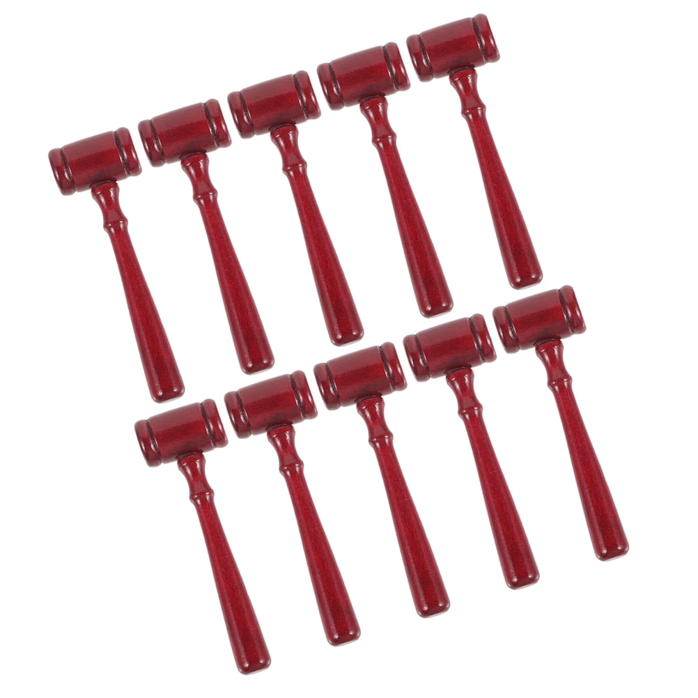 FRCOLOR 10 Pcs Mini Judge Gavel Toy for Kids Lawyer Costume Cosplay ...