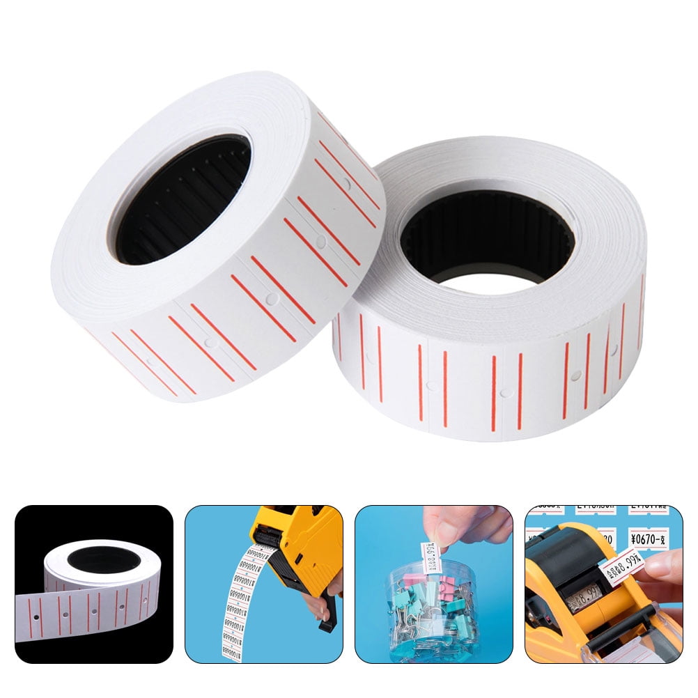 FRCOLOR 10 Rolls Super Sticky Easy to Apply White Adhesive Labels for ...