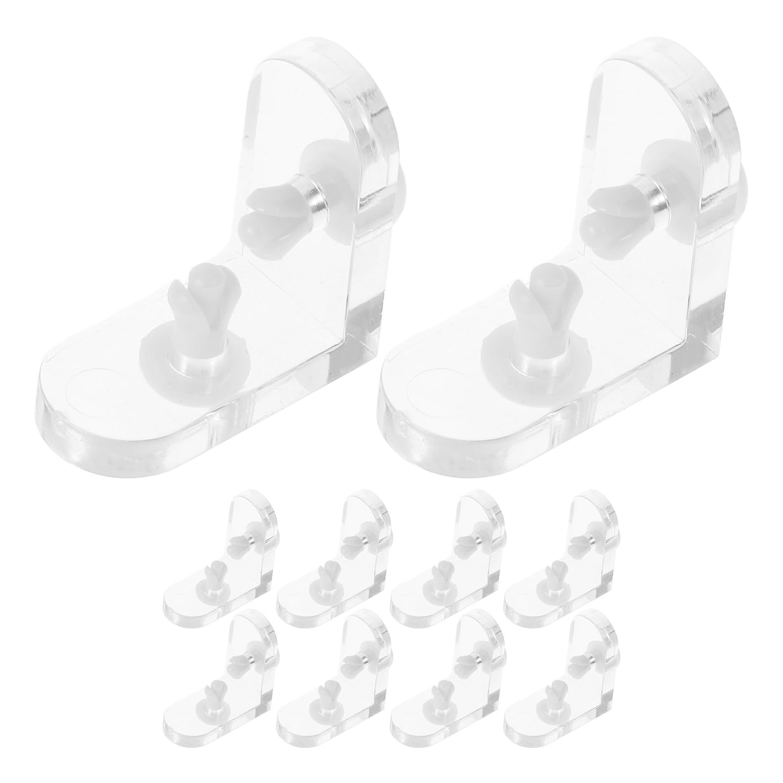 FRCOLOR 10 Sets Clear Acrylic L-Shape Corner Brackets Shelf Corner ...