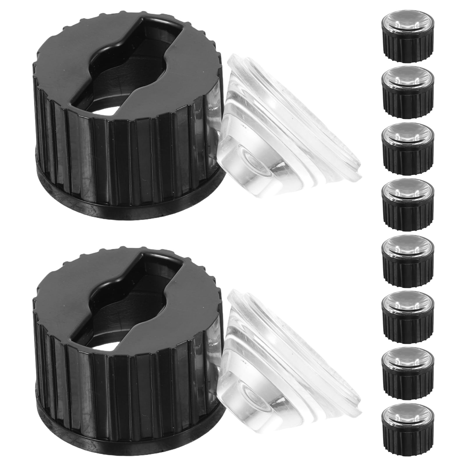 FRCOLOR 10 Sets LED Light Reflector Cup Replacement Lens Spotlight ...