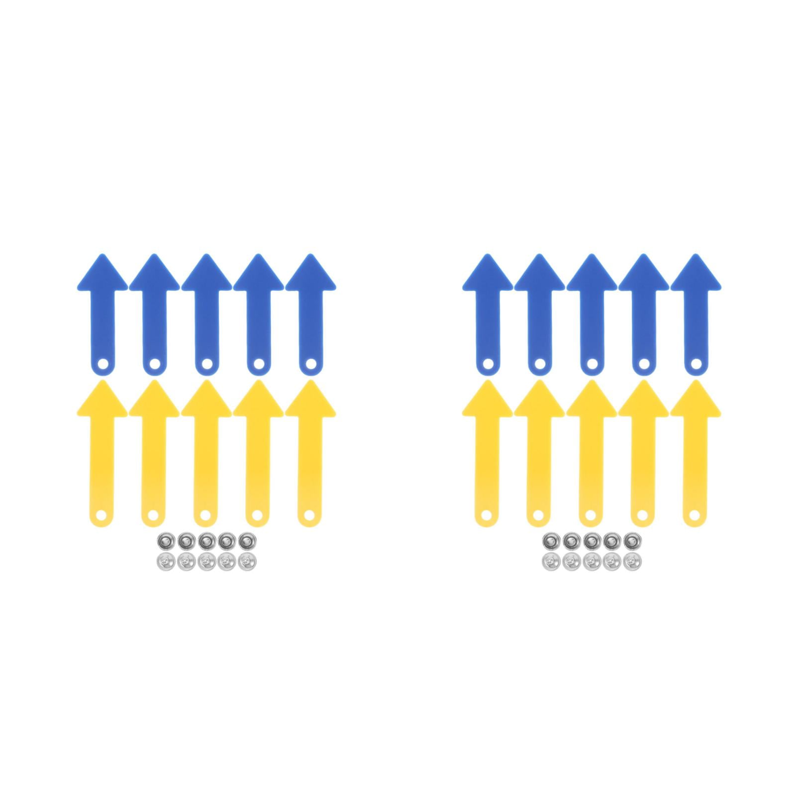 FRCOLOR 10 Sets Plastic Hands Students Learning Clock Yellow Blue ...