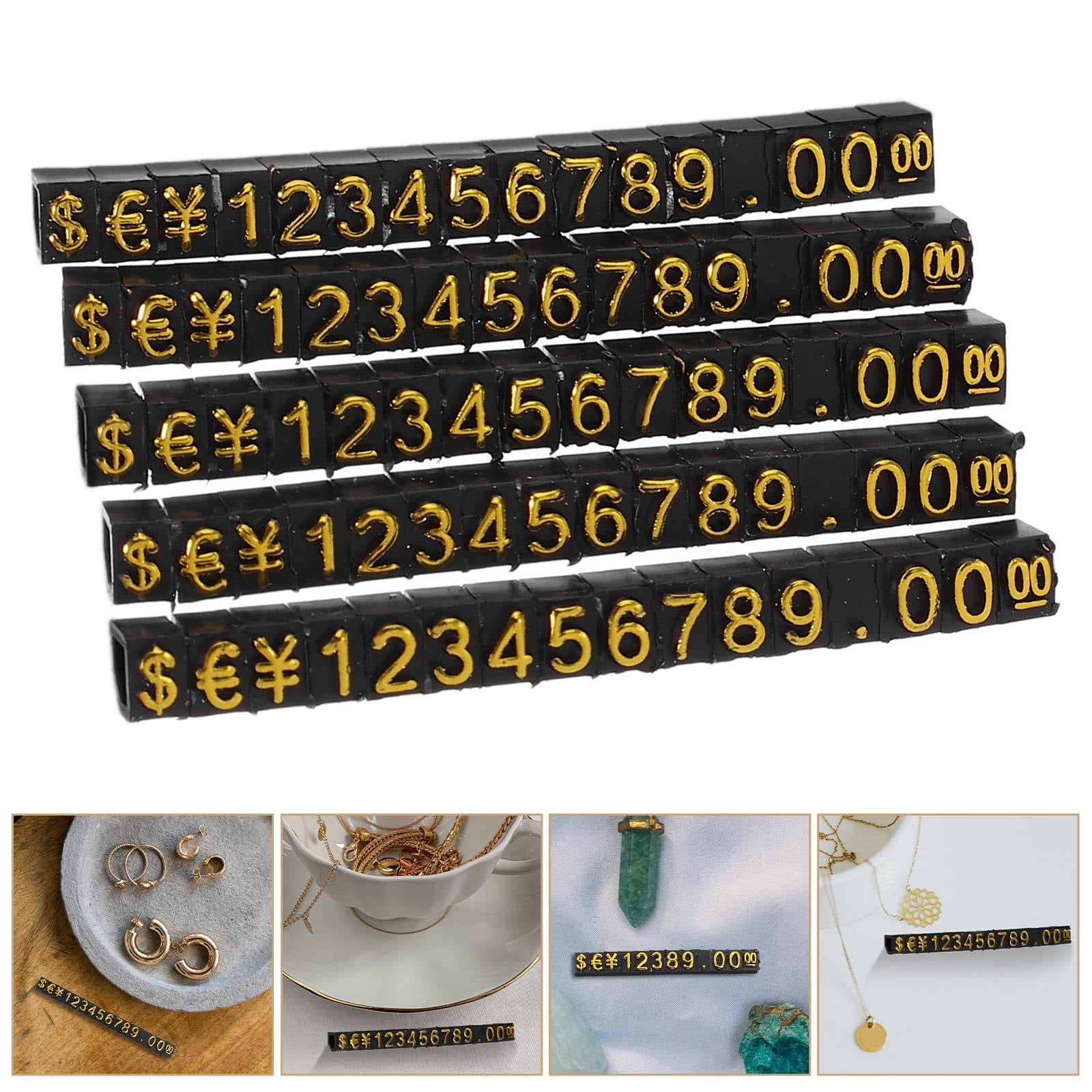 FRCOLOR 10 Sets Price Tag Cube Adjustable Assembly Pricing Counter ...